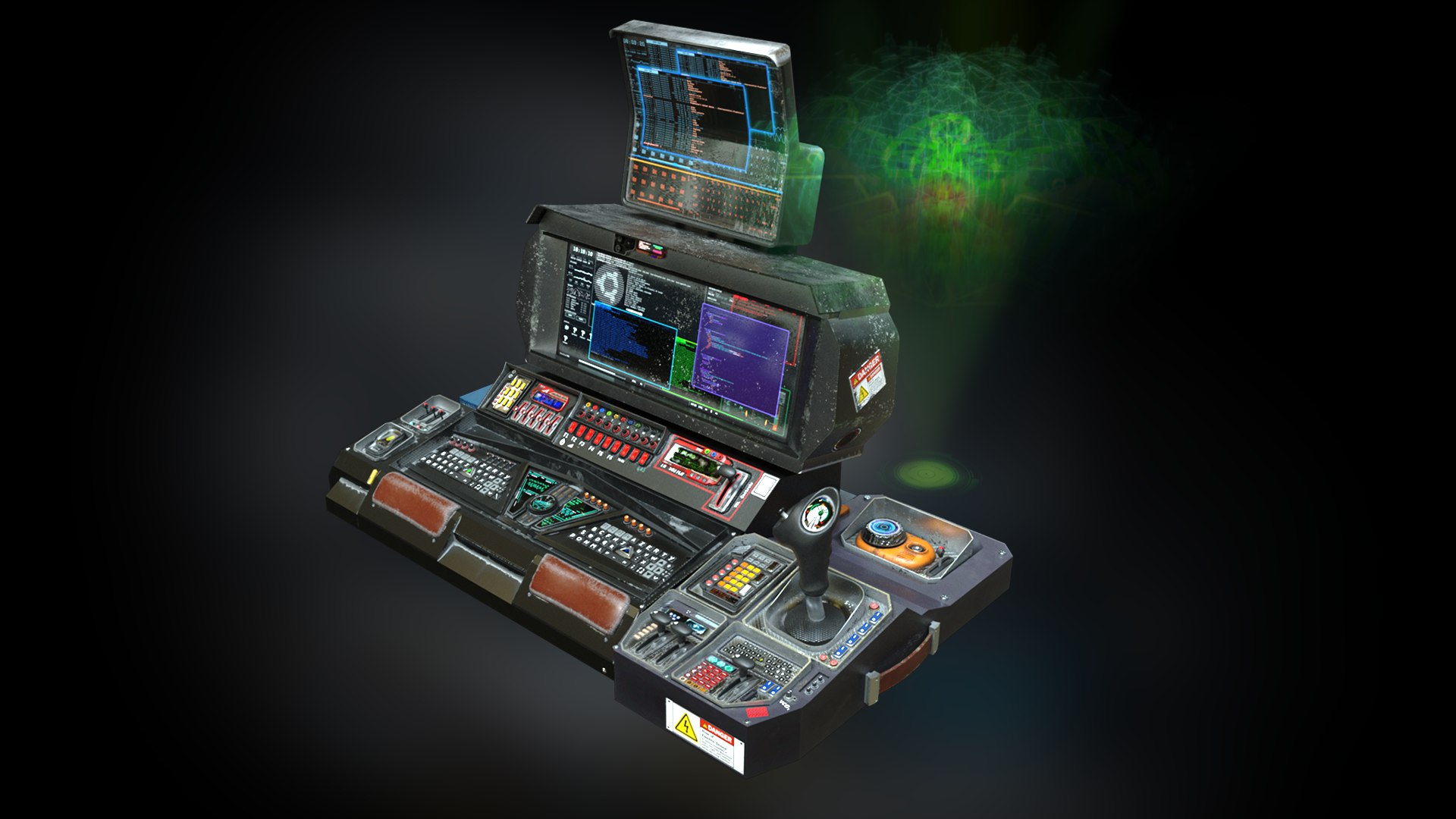 3D Sci-fi Military Console - Game-ready PBR Model - TurboSquid 1751686