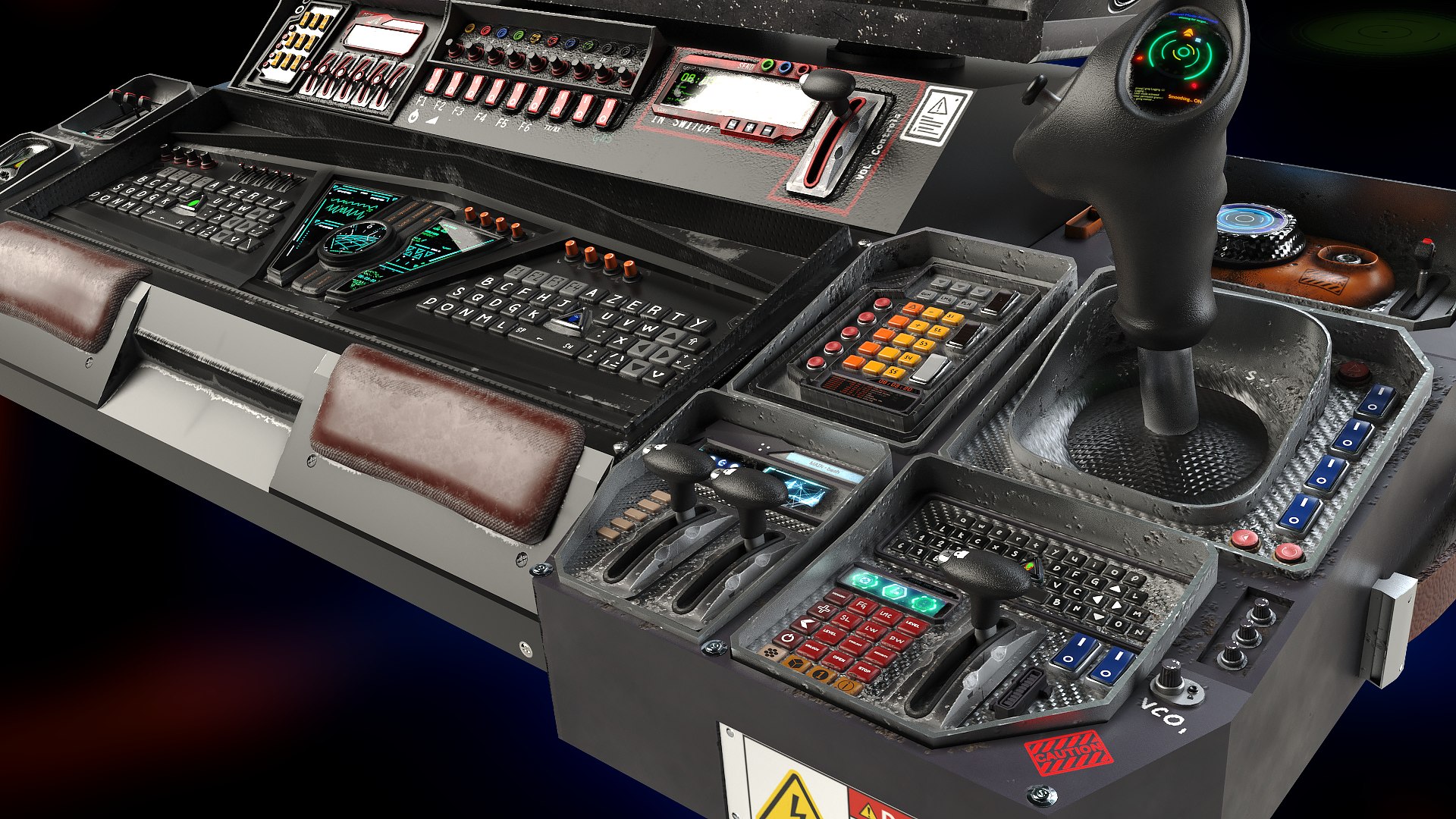 3D Sci-fi Military Console - Game-ready PBR Model - TurboSquid 1751686