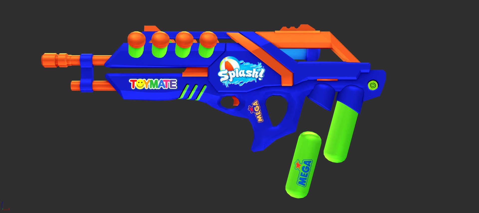 3D Gun Apocalypse Pool Party Handpainted Game Asset - TurboSquid 2101295