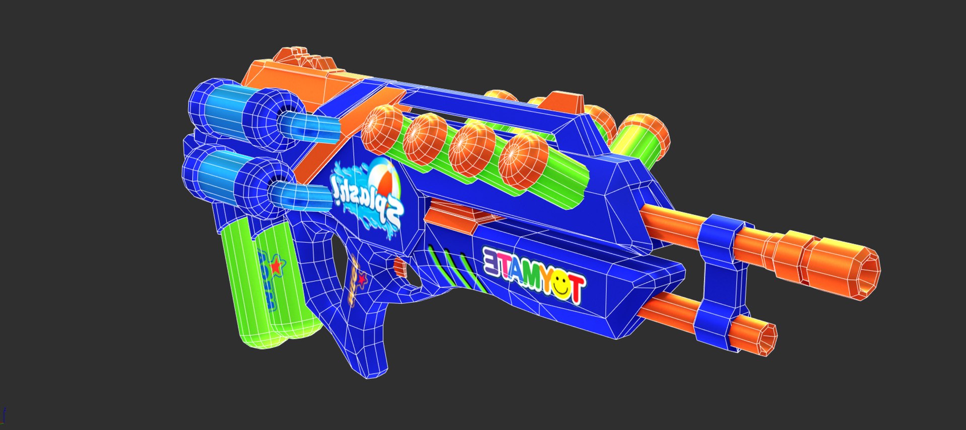 3D Gun Apocalypse Pool Party Handpainted Game Asset - TurboSquid 2101295