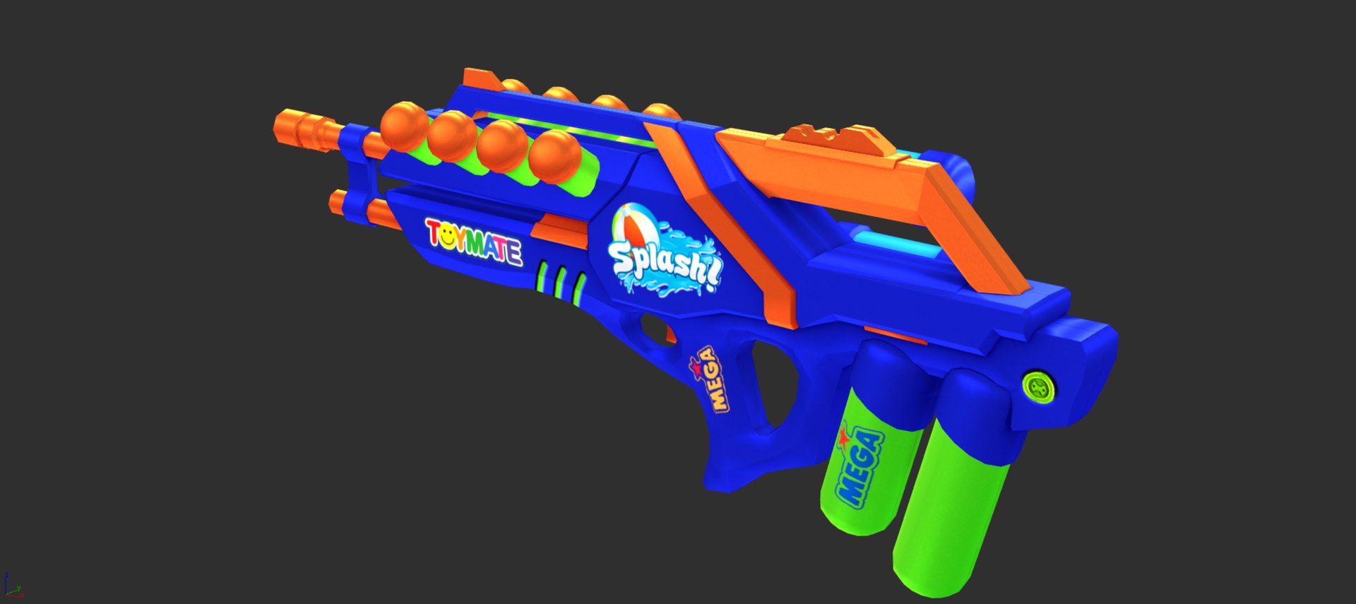 3D Gun Apocalypse Pool Party Handpainted Game Asset - TurboSquid 2101295