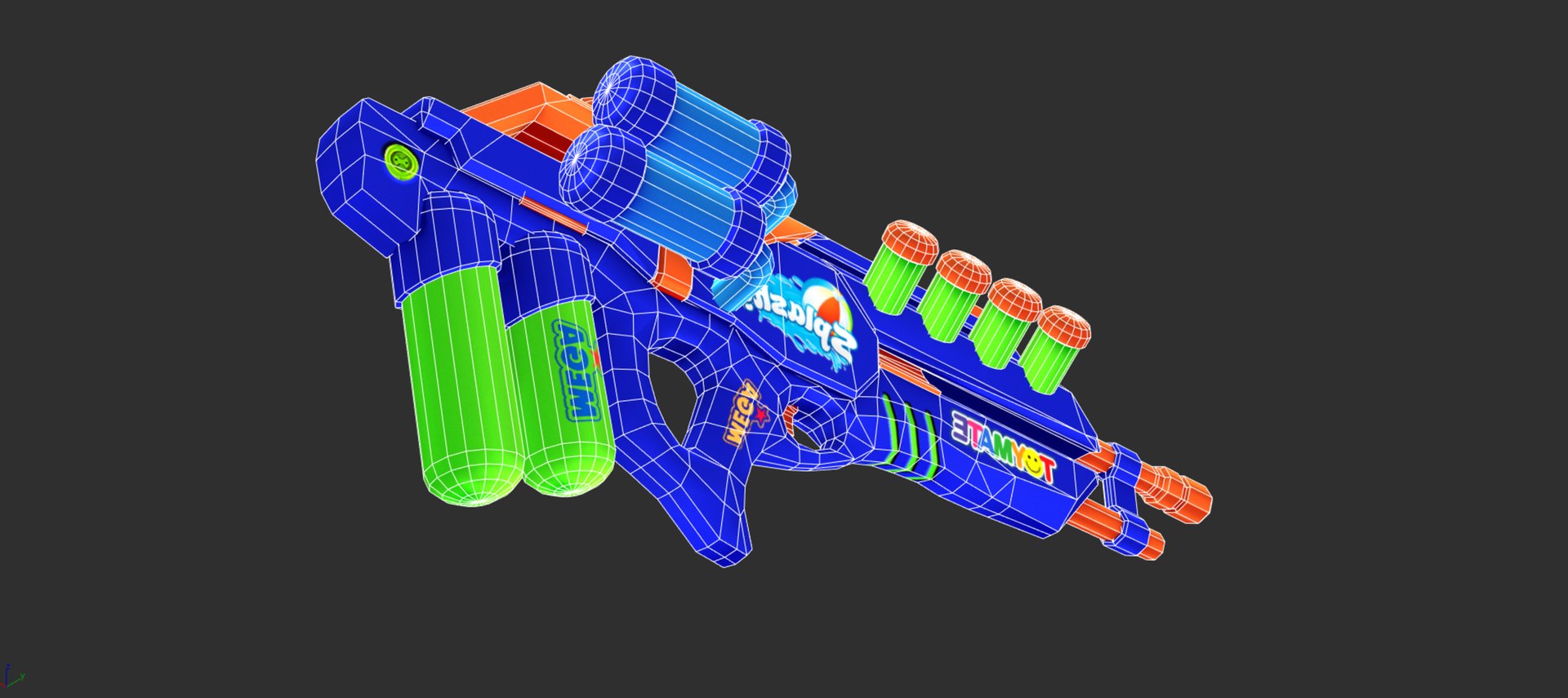 3D Gun Apocalypse Pool Party Handpainted Game Asset - TurboSquid 2101295
