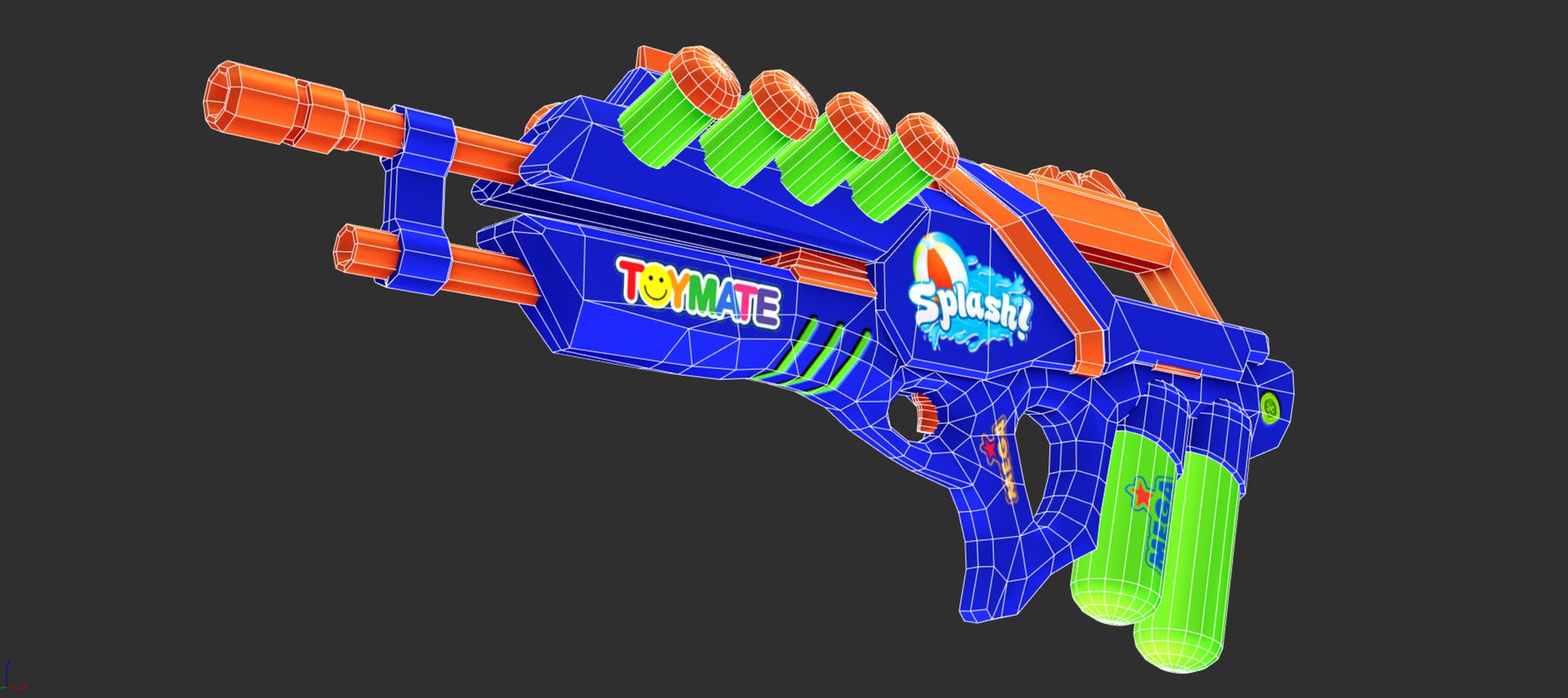 3D Gun Apocalypse Pool Party Handpainted Game Asset - TurboSquid 2101295