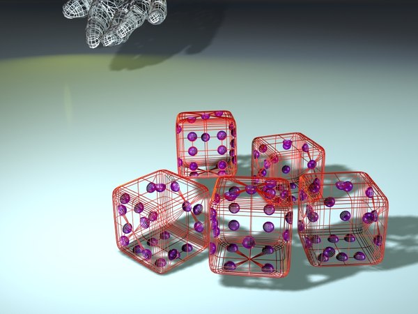 dice rolling 3d model