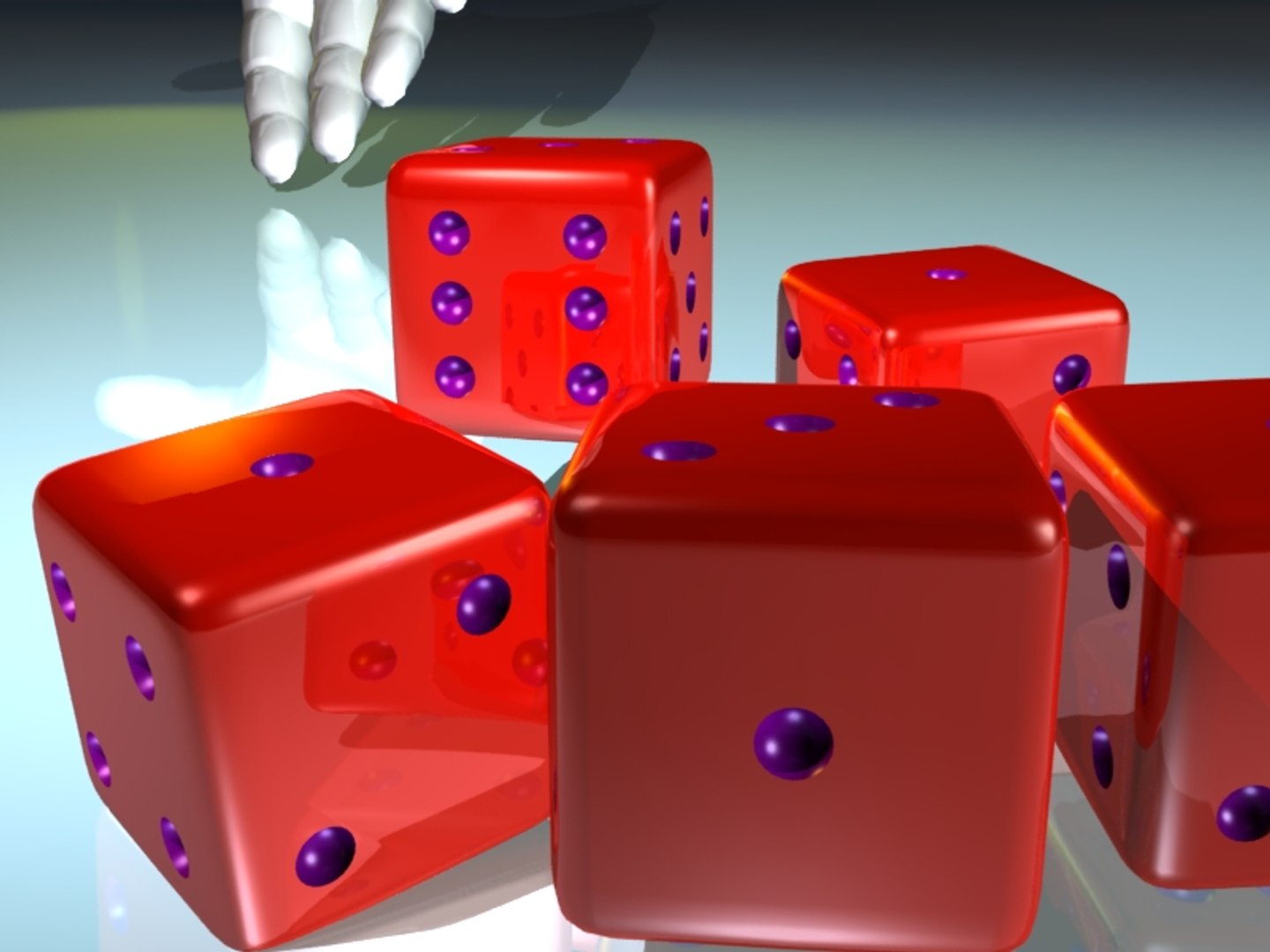 Dice Rolling 3d Model