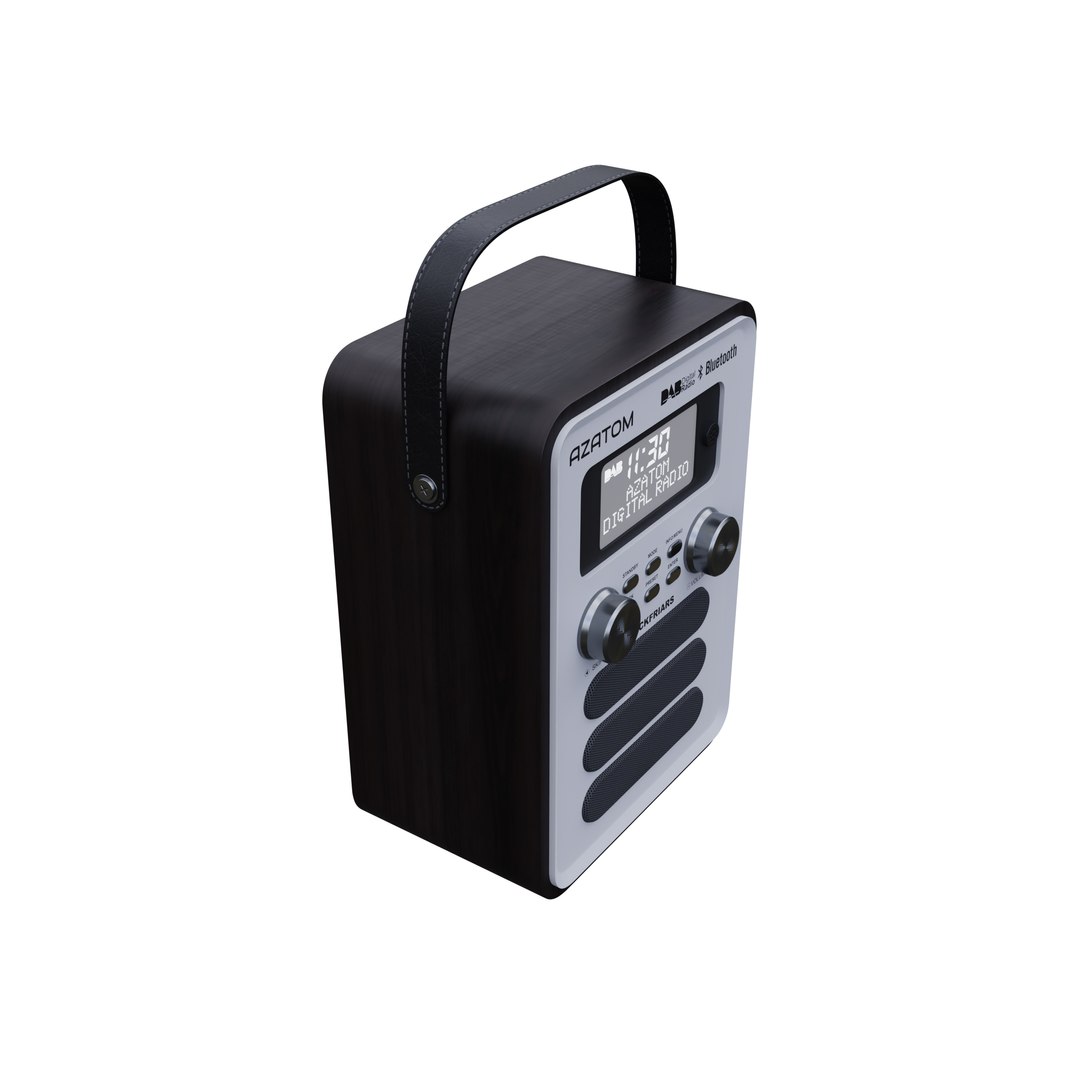 3D BLACKFRIARS Retro Radio Digital - TurboSquid 1768074