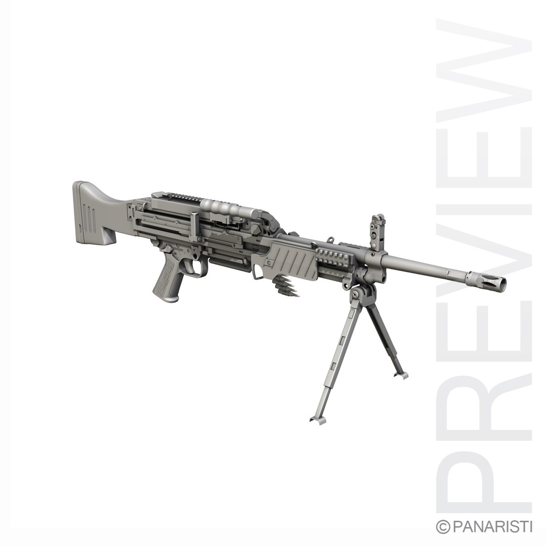 5 Mg Light Machine Gun 3d Model