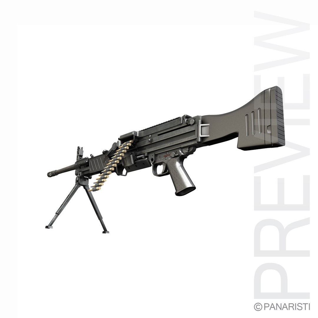 5 Mg Light Machine Gun 3d Model