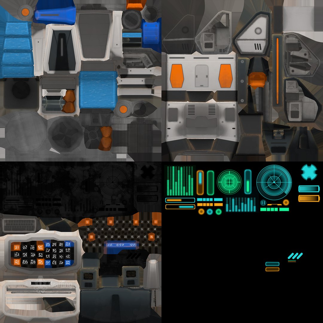 SCI FI Console 3D Model - TurboSquid 2209977