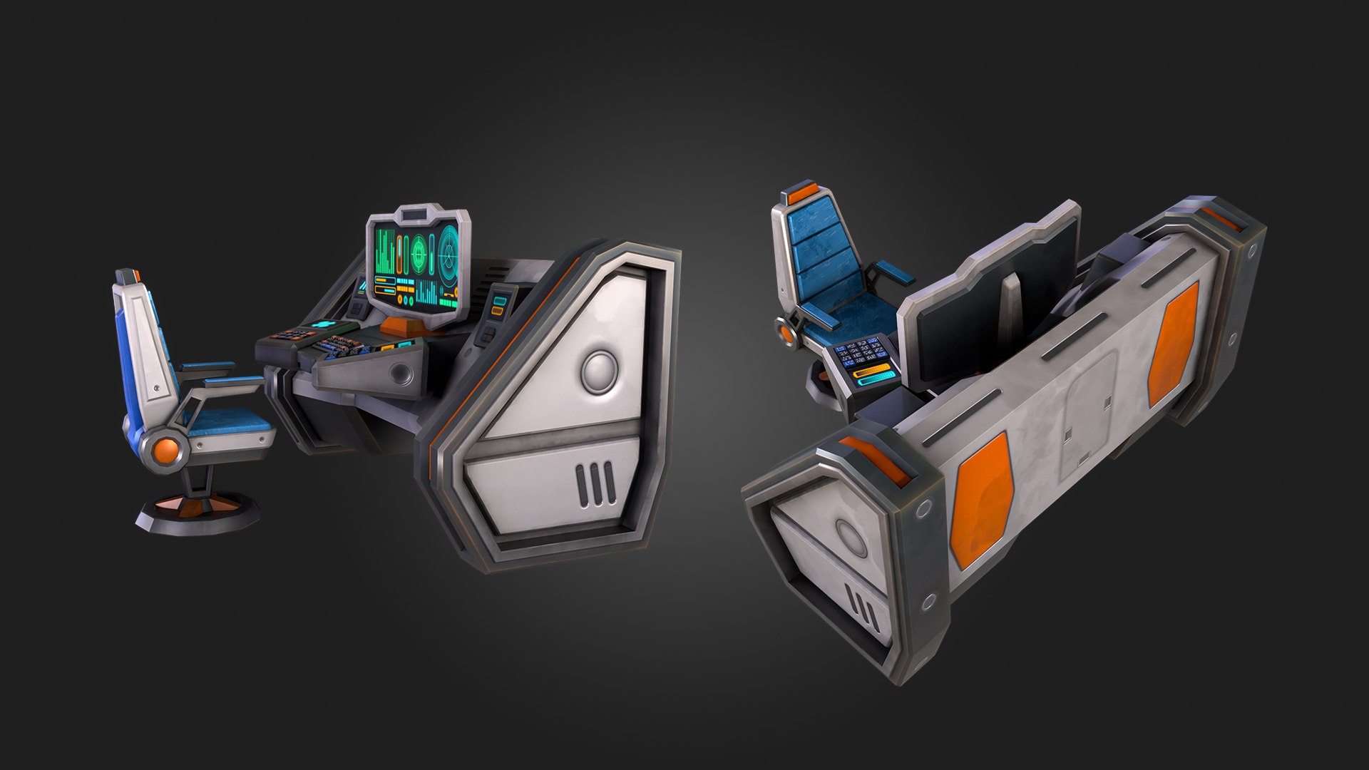 SCI FI Console 3D Model - TurboSquid 2209977