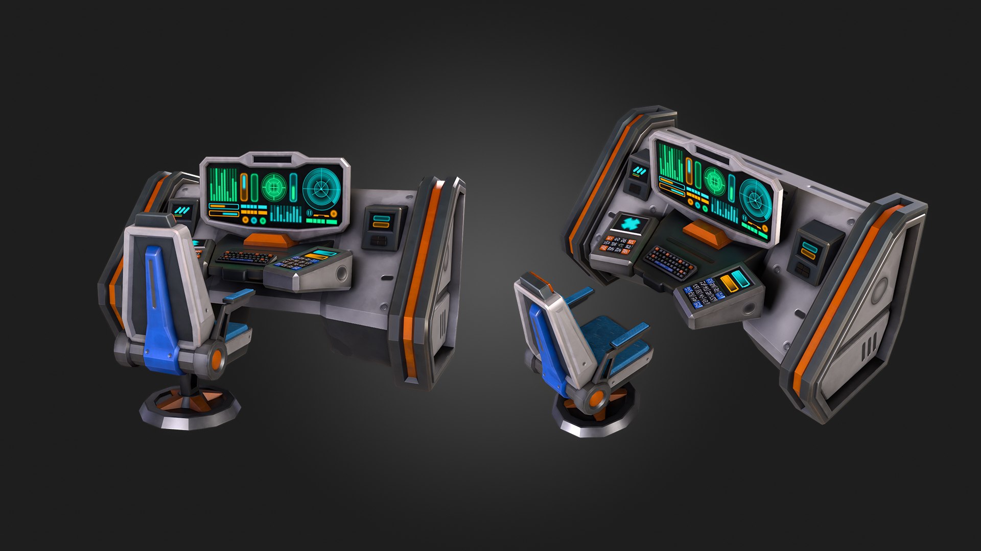 SCI FI Console 3D Model - TurboSquid 2209977