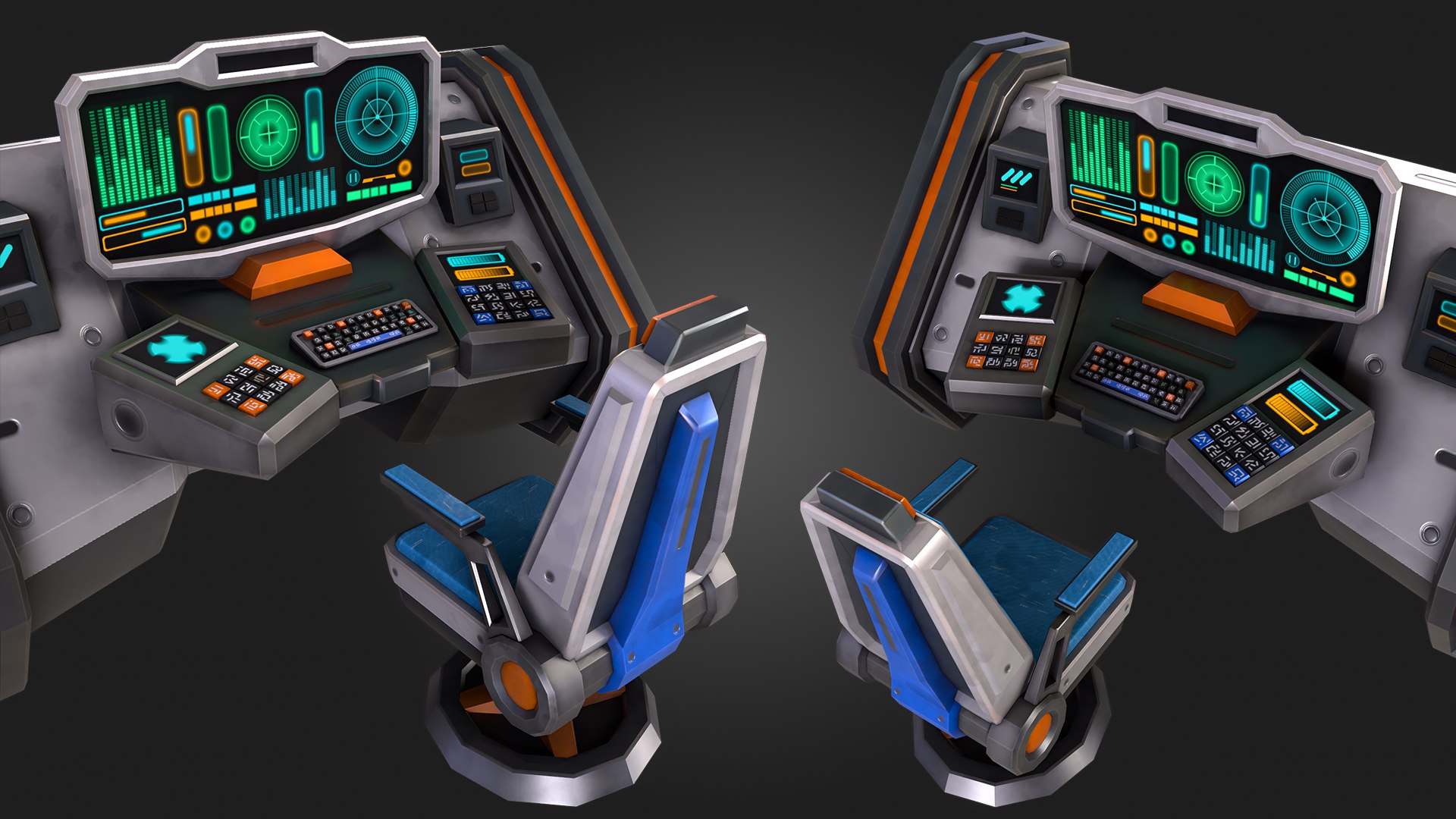 SCI FI Console 3D Model - TurboSquid 2209977