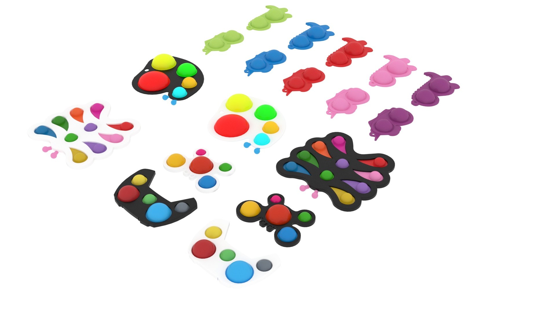 Simple Dimples Set 3D Model - TurboSquid 1767493