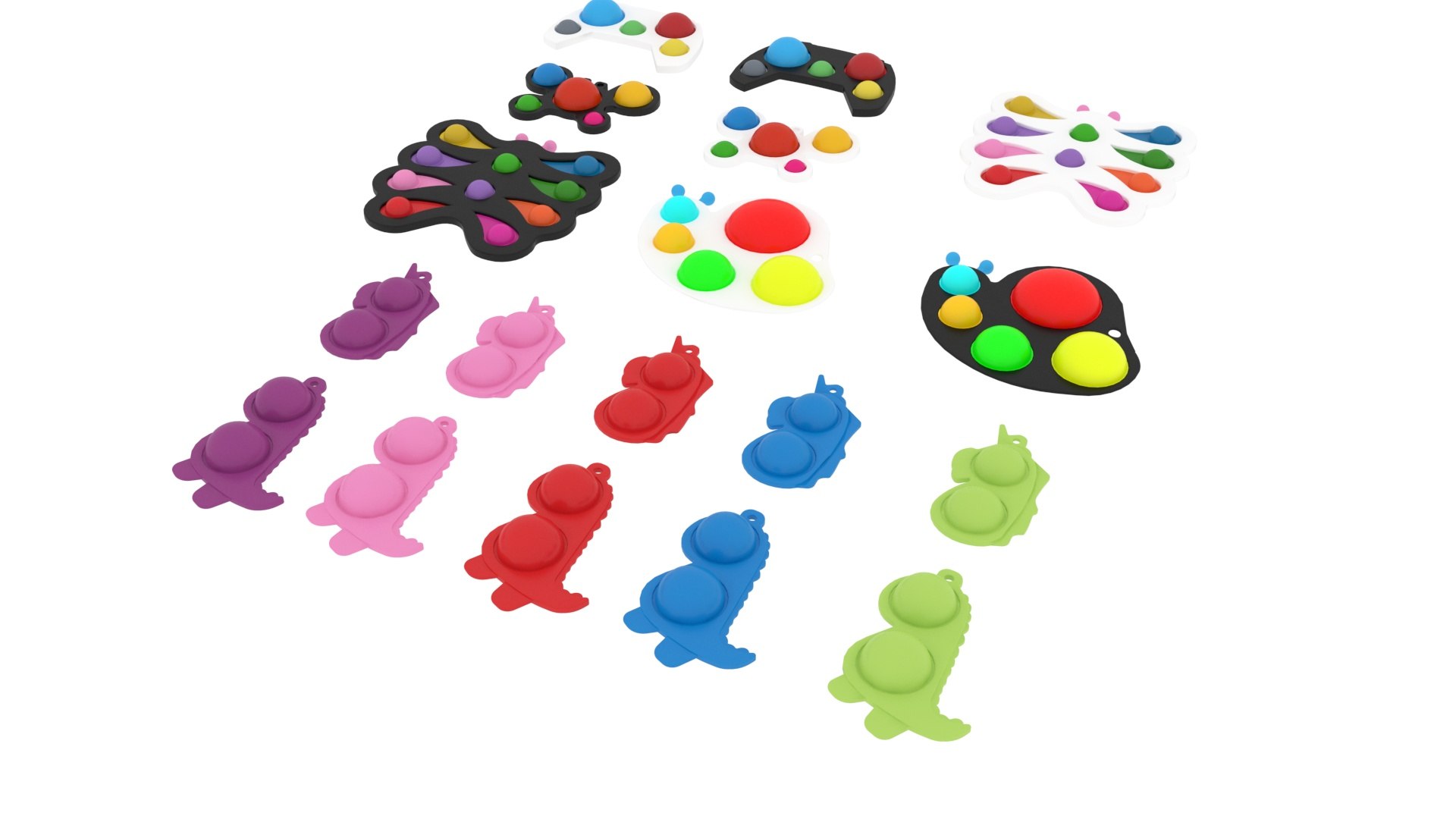 Simple Dimples Set 3D Model - TurboSquid 1767493