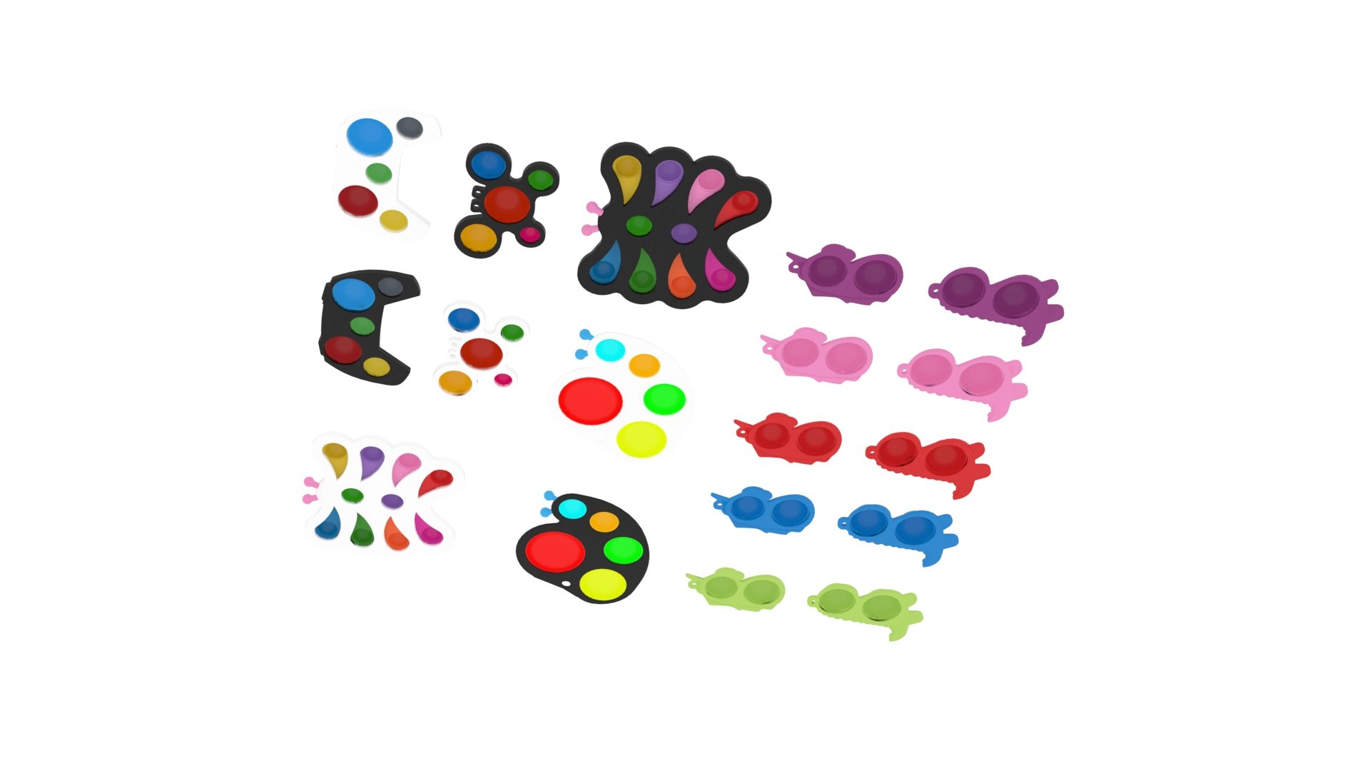 Simple Dimples Set 3D model - TurboSquid 1767493