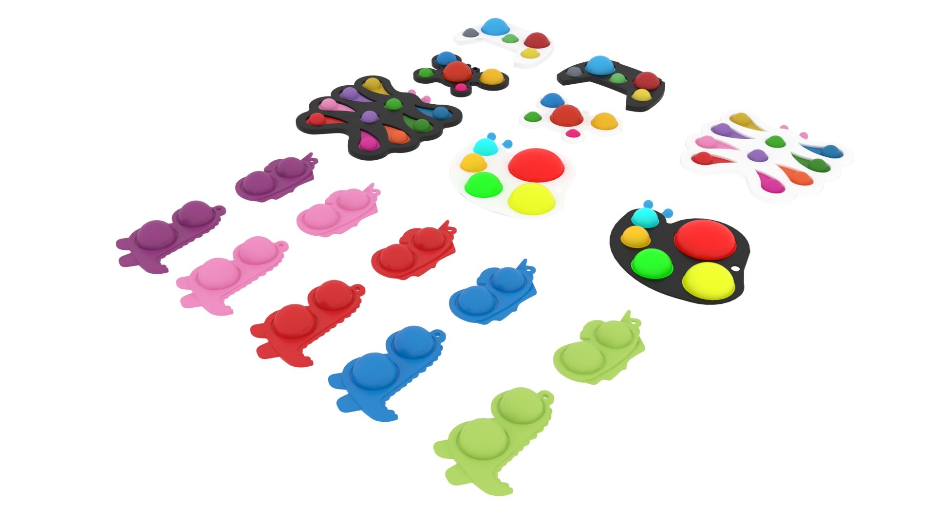 Simple Dimples Set 3D Model - TurboSquid 1767493