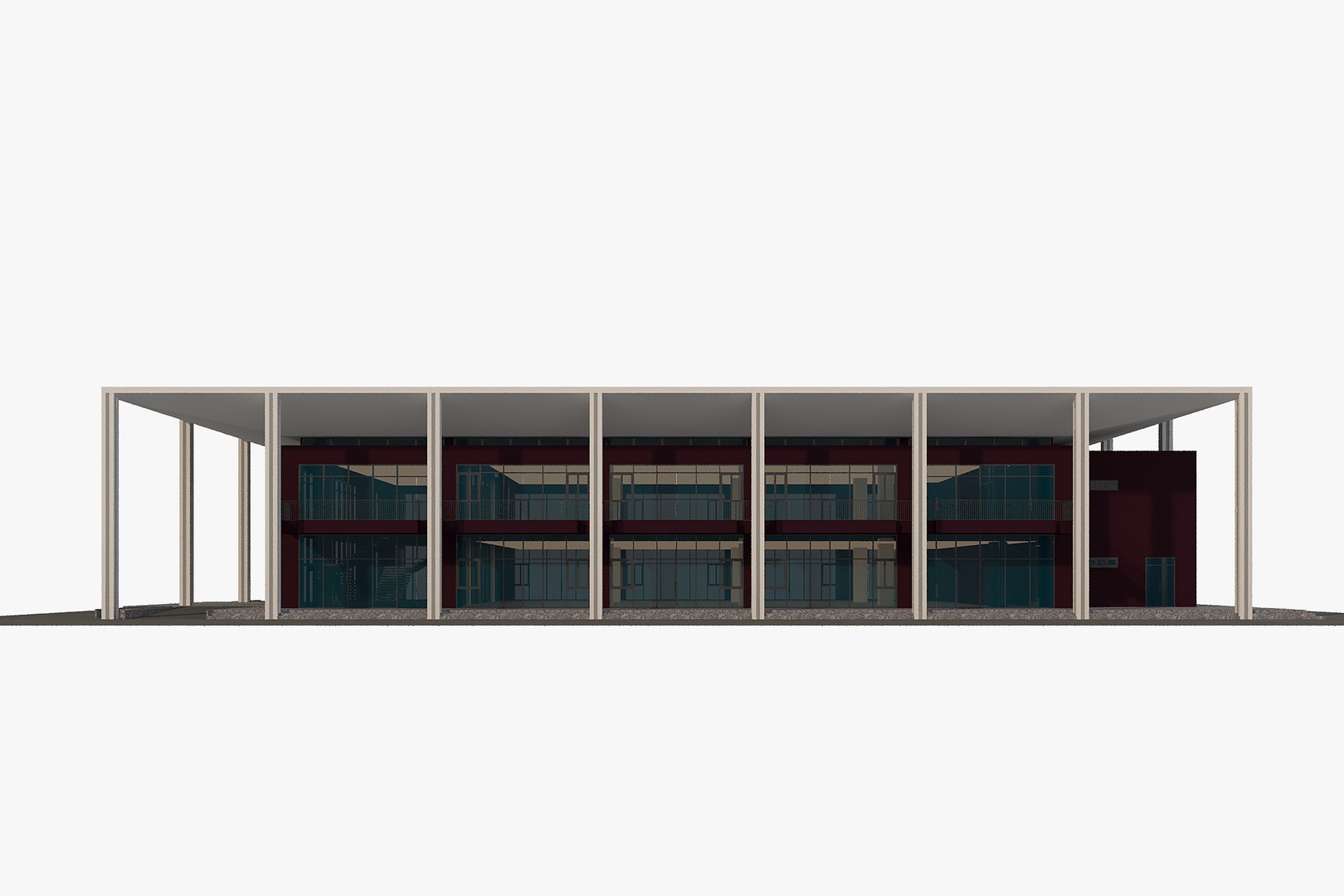 Convention Center Multi-functional Building 3D Model - TurboSquid 1585275