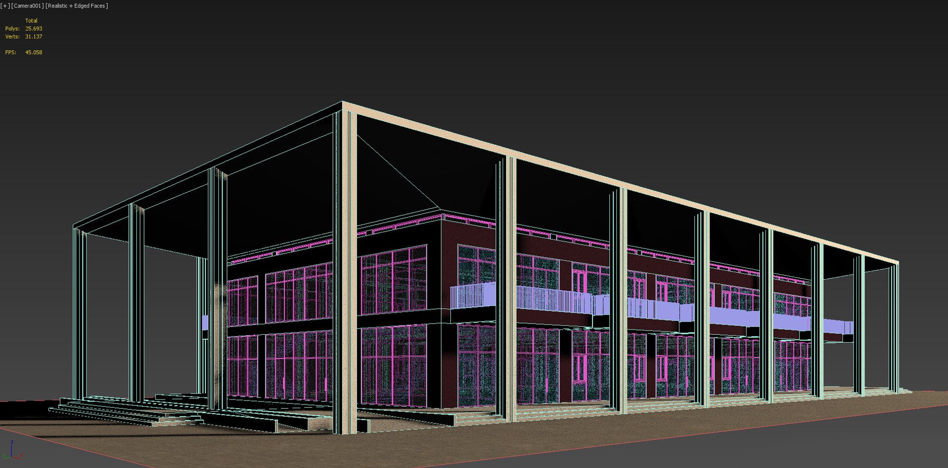 Convention Center Multi-functional Building 3D Model - TurboSquid 1585275