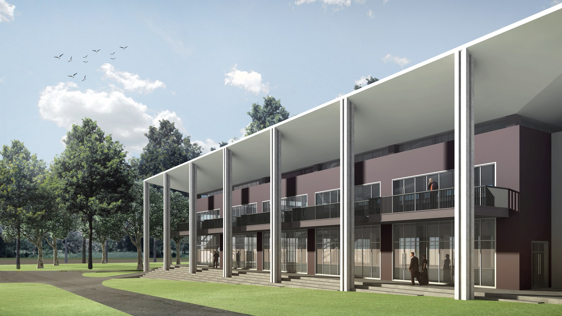 Convention Center Multi-functional Building 3D Model - TurboSquid 1585275