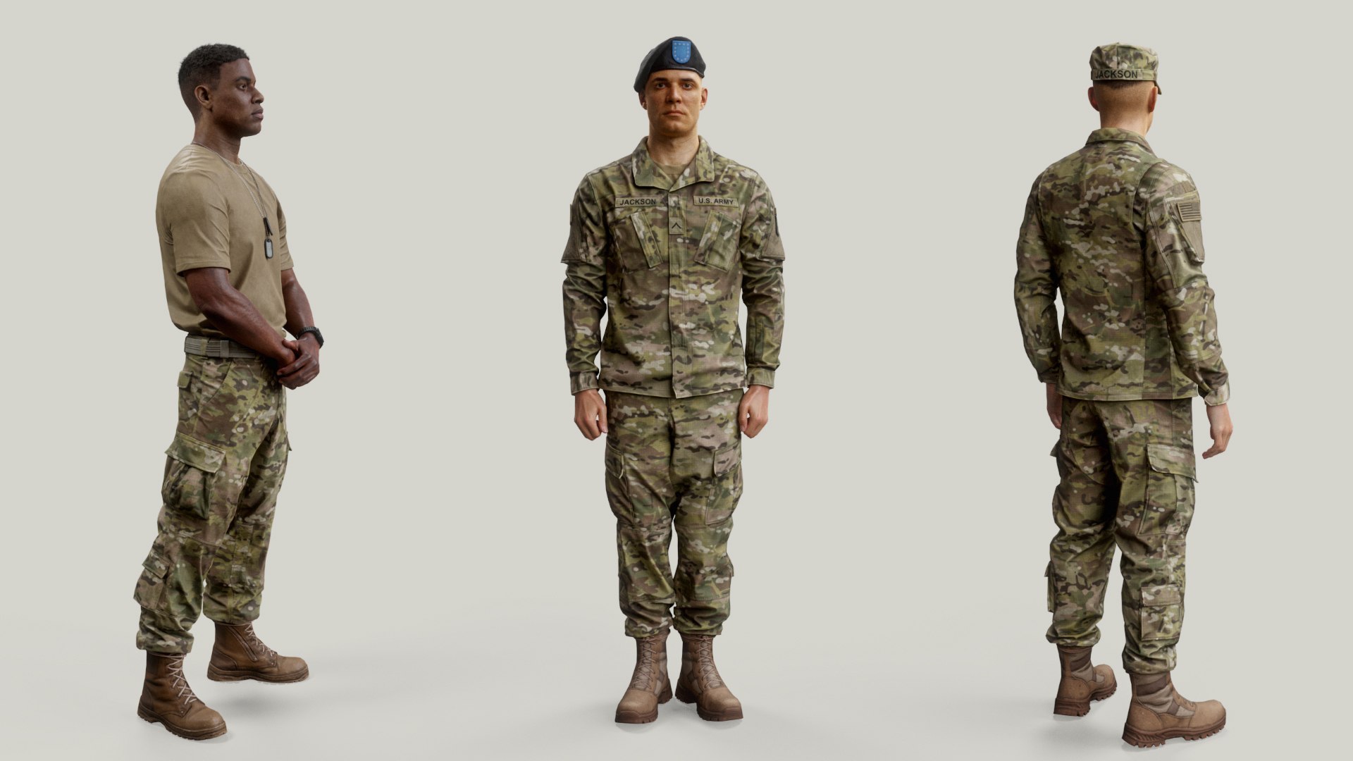 3D US Military Private Soldier Model - TurboSquid 2285062