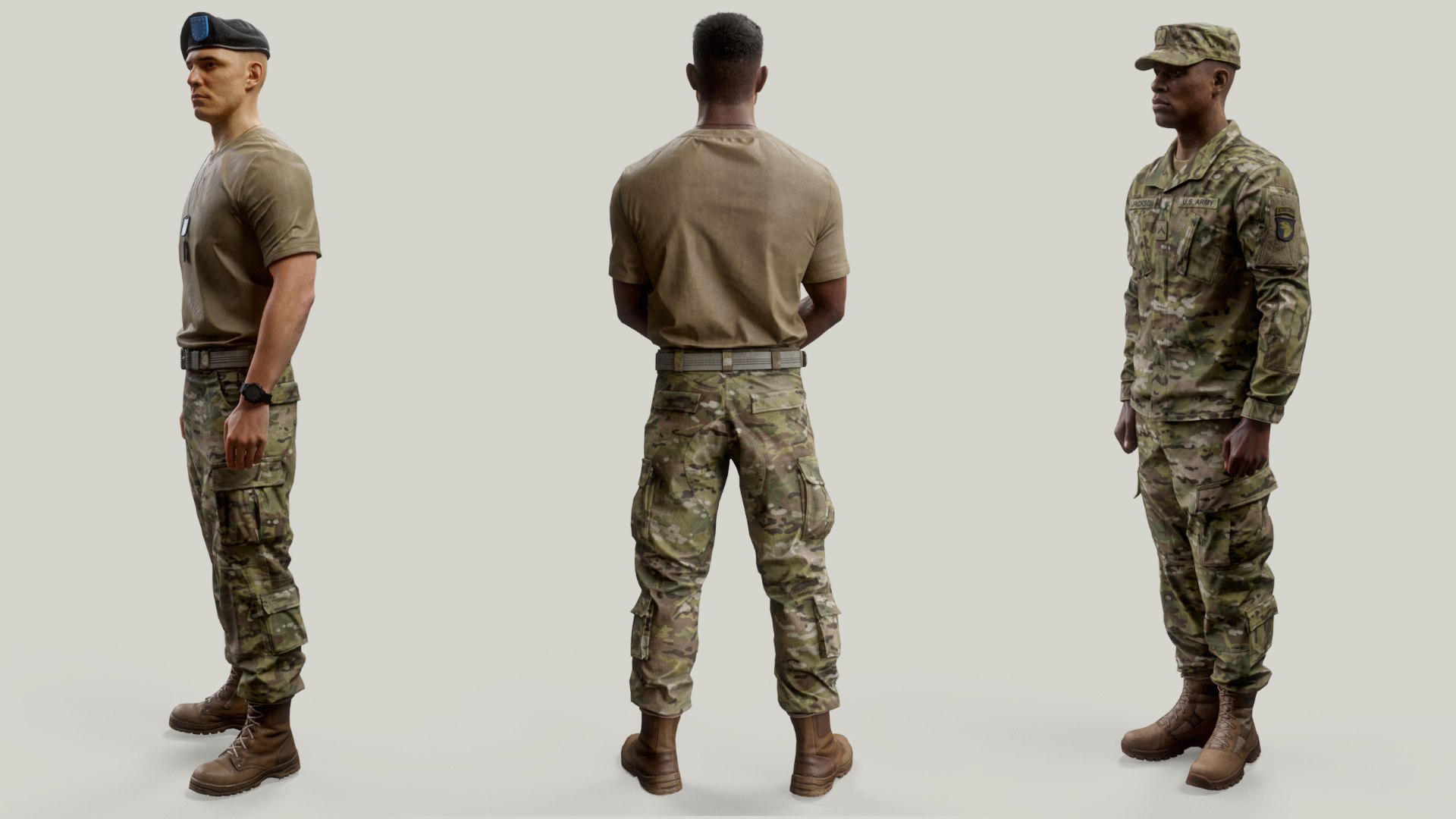 3D US Military Private Soldier Model - TurboSquid 2285062