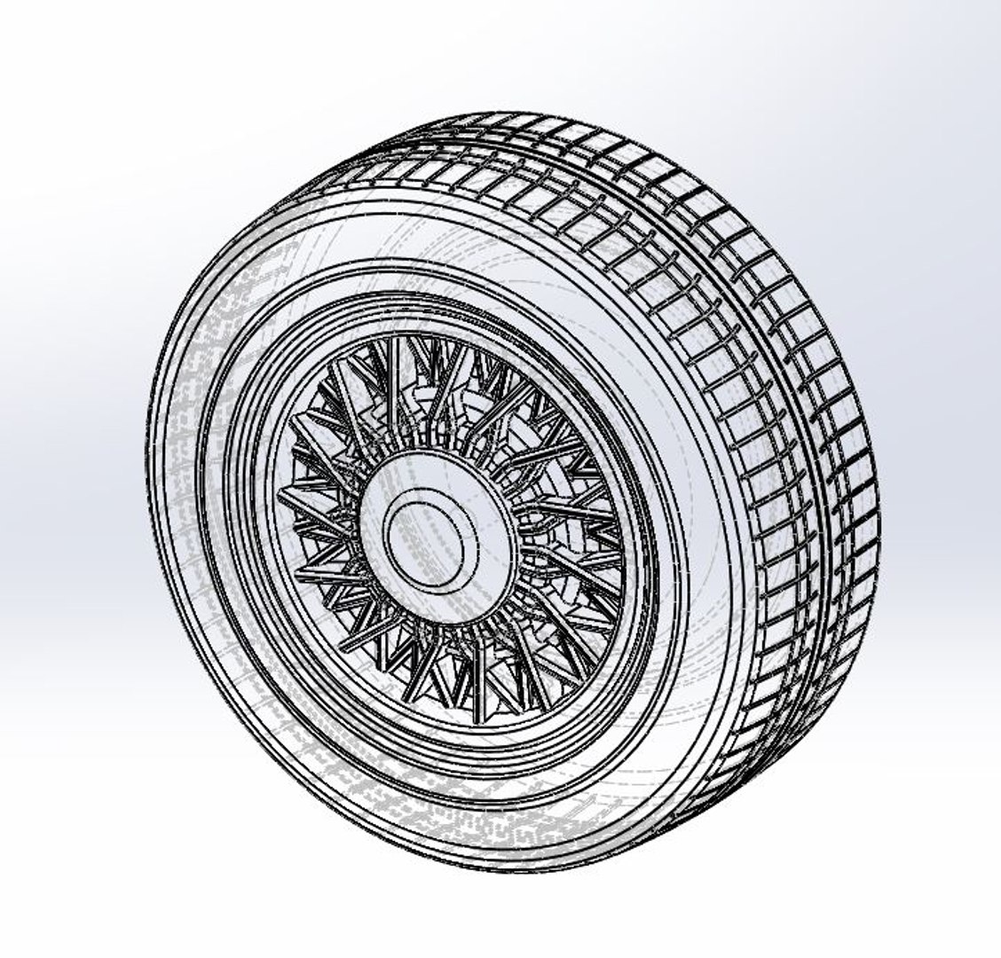 3D model wheel wire diecast - TurboSquid 1634754