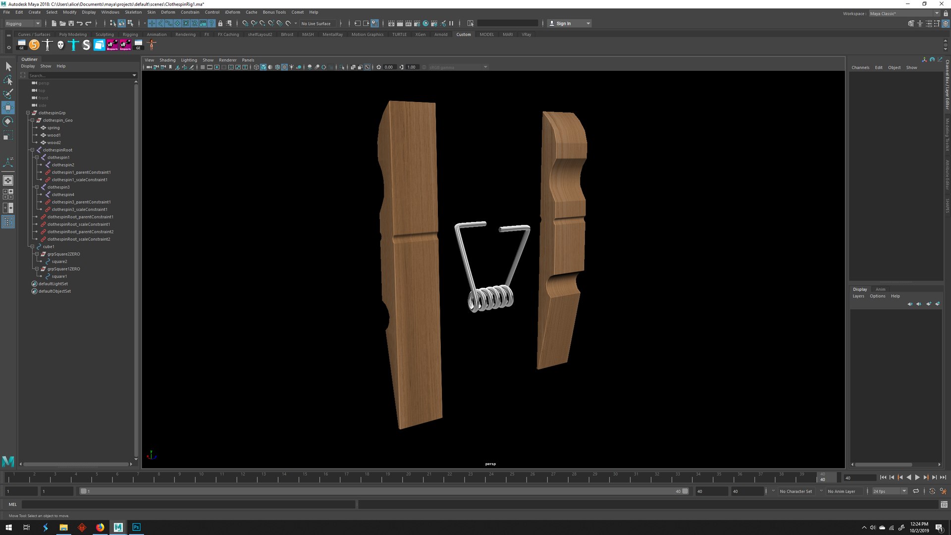 Clothespin Rigged 3D Model - TurboSquid 1455056