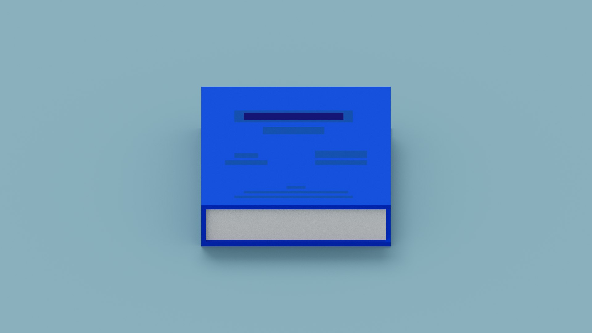 Voxel Blue Book 3D Model - TurboSquid 1935735