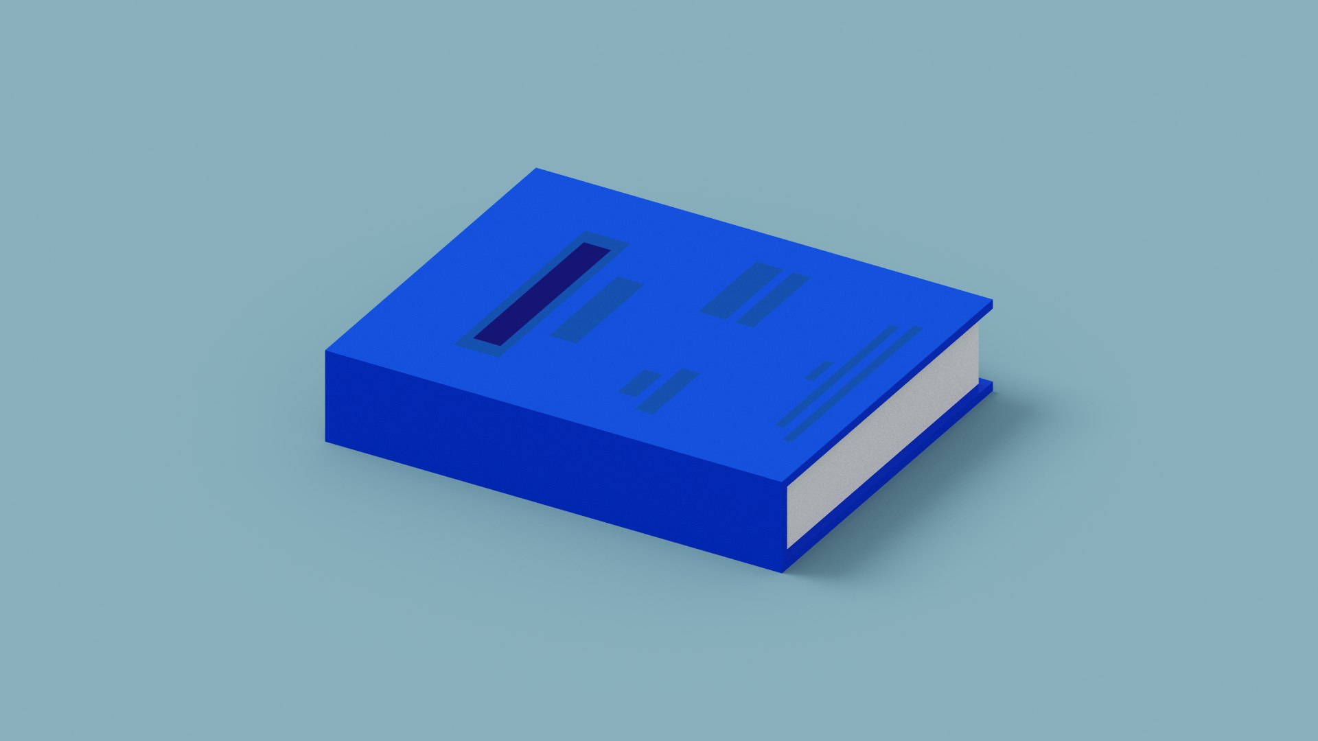 Voxel Blue Book 3D Model - TurboSquid 1935735