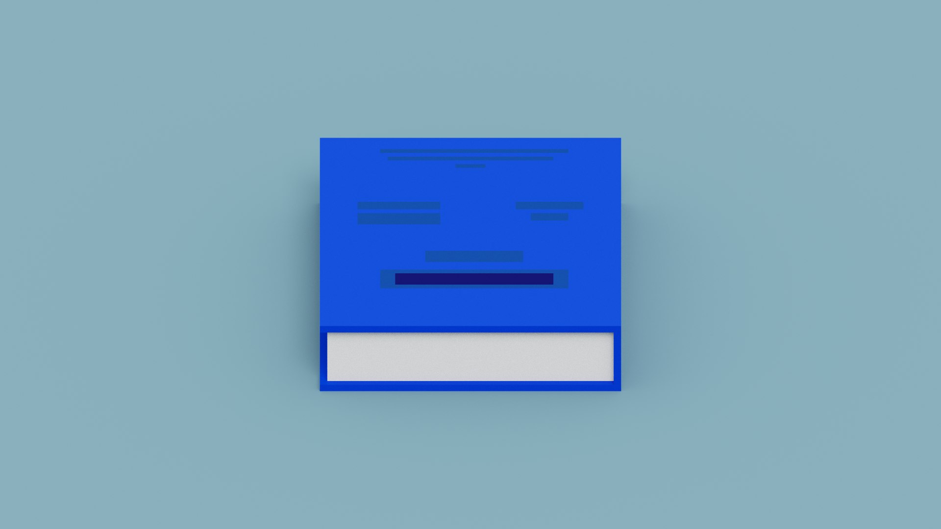 Voxel Blue Book 3D Model - TurboSquid 1935735