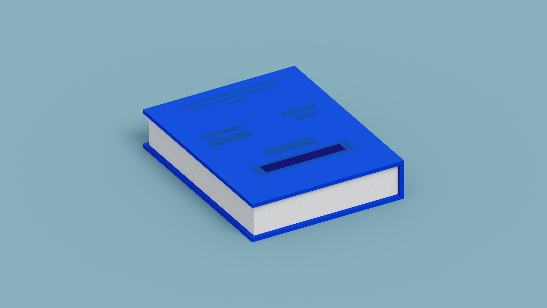 Voxel Blue Book 3D Model - TurboSquid 1935735