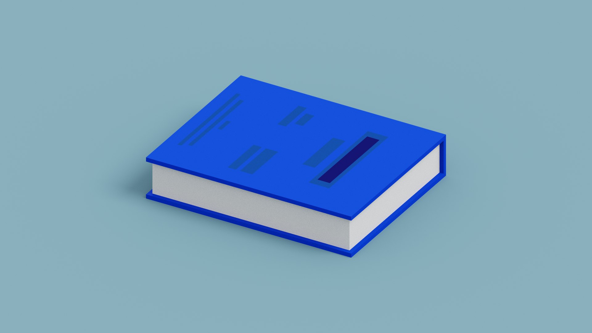 Voxel Blue Book 3D Model - TurboSquid 1935735
