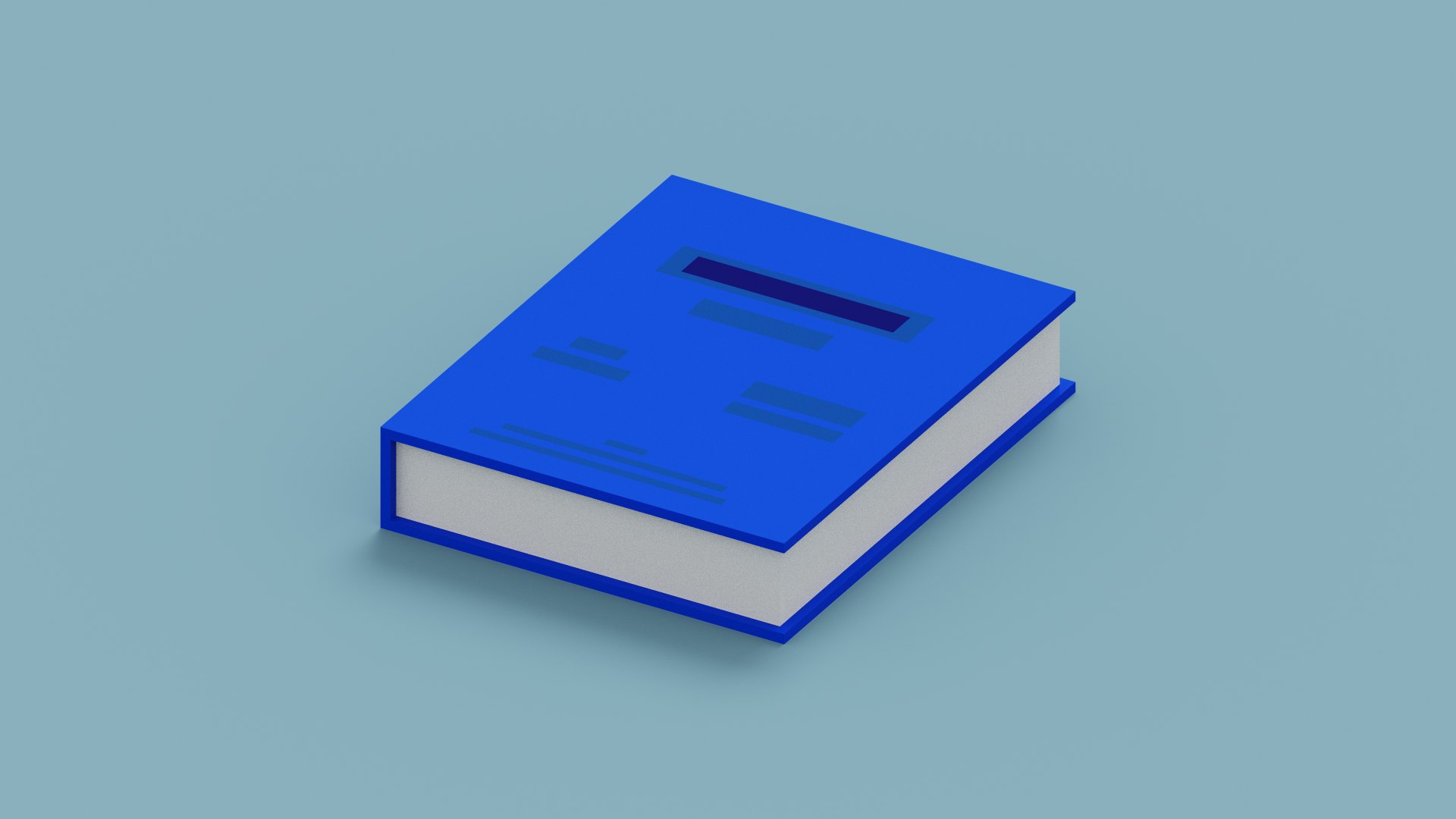 Voxel Blue Book 3D Model - TurboSquid 1935735