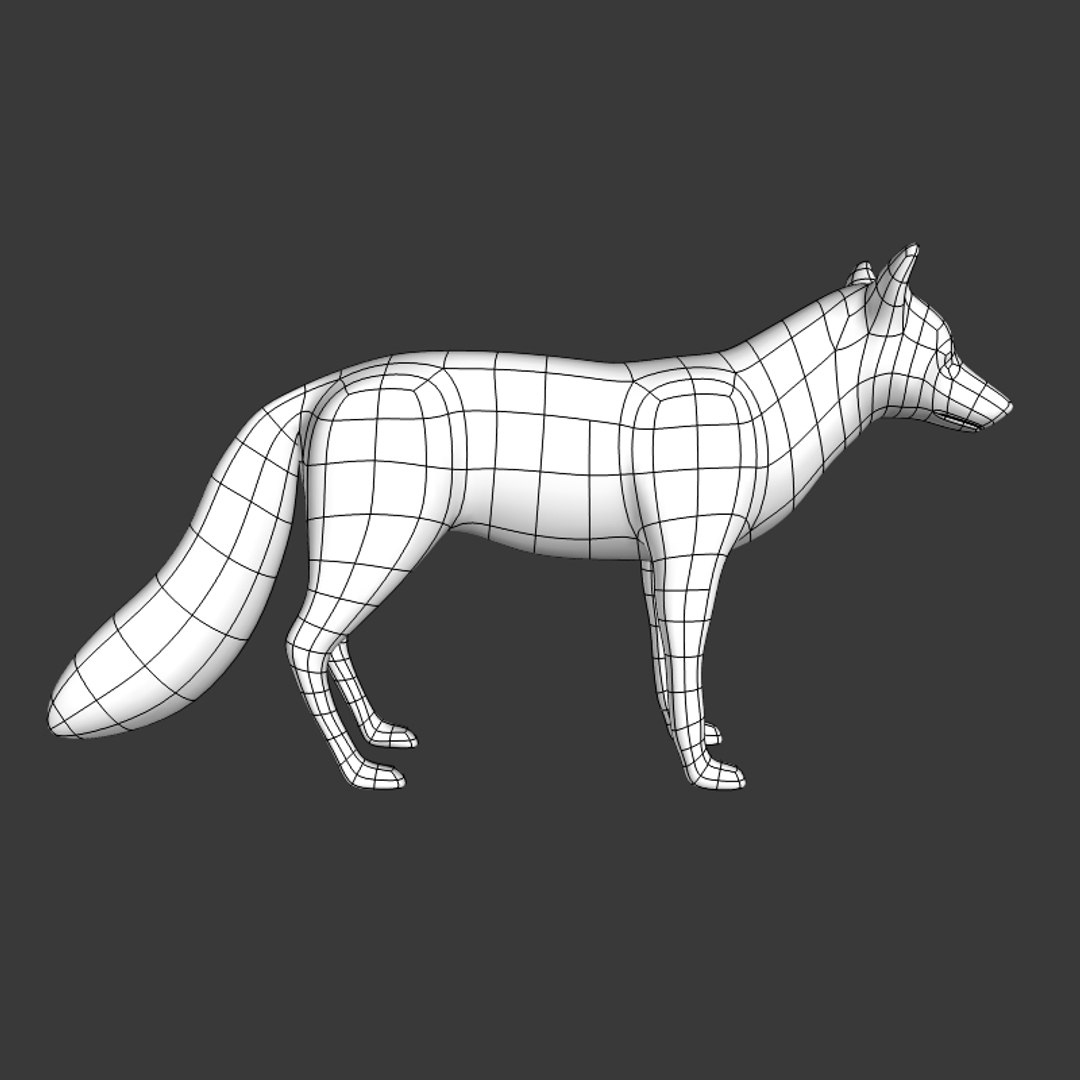 Fox Mesh 3D Model - TurboSquid 1293705