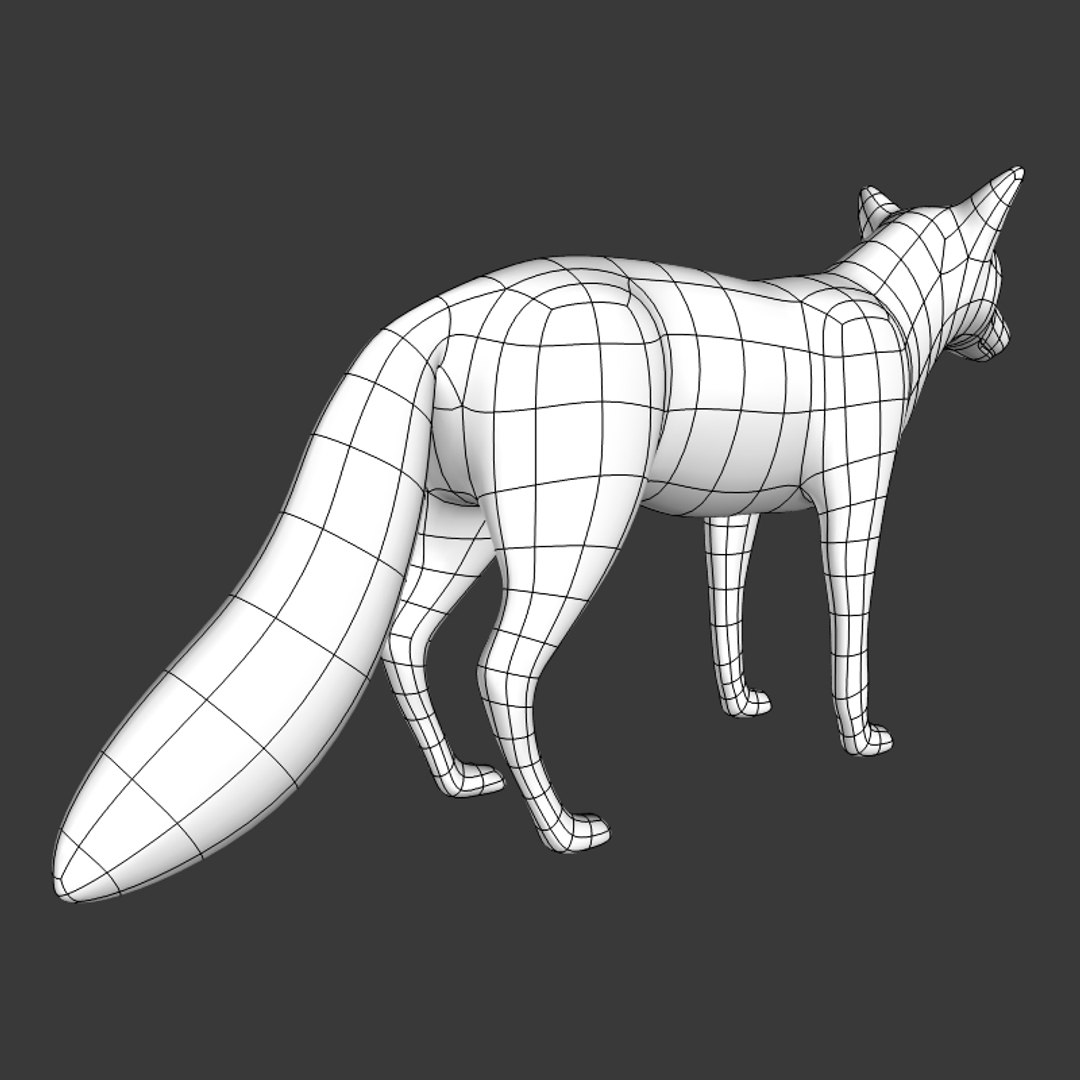 Fox Mesh 3D Model - TurboSquid 1293705
