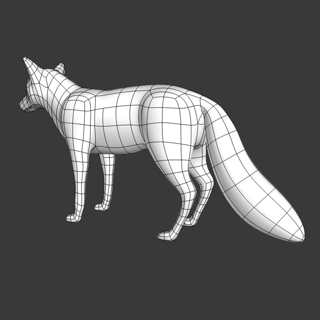 Fox Mesh 3D Model - TurboSquid 1293705