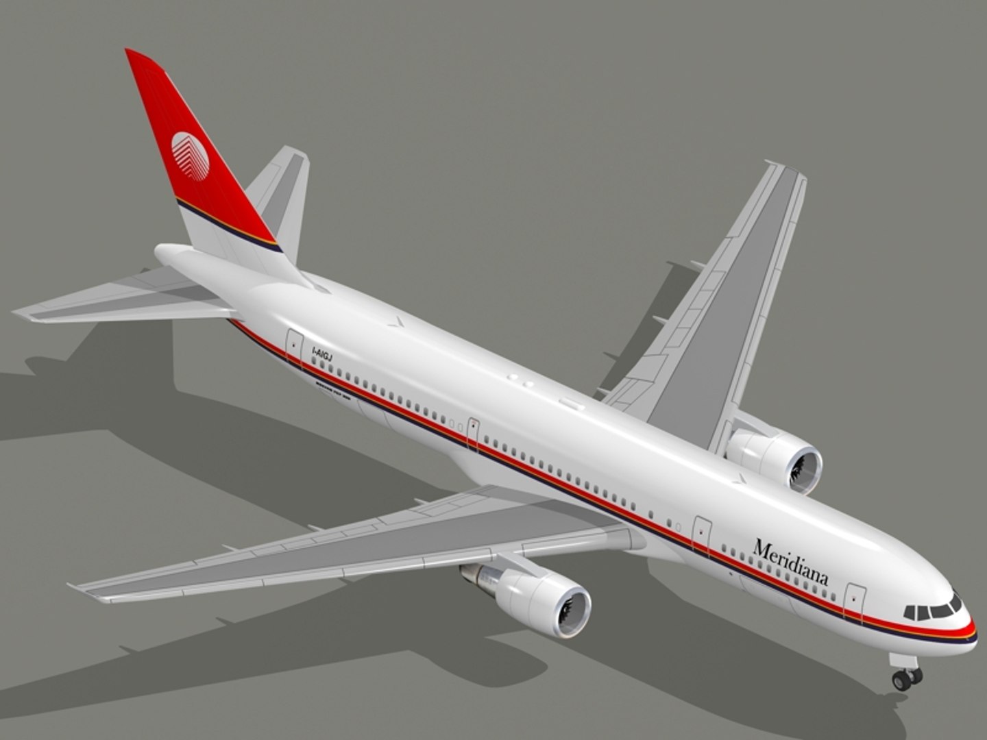 3D Boeing 767-300 Er Meridiana Model - TurboSquid 1245101