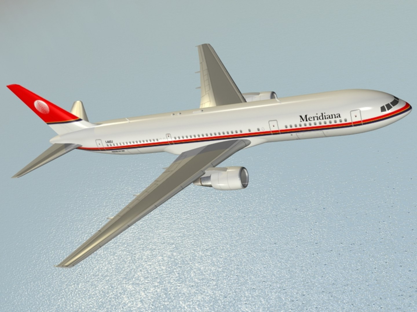 3D Boeing 767-300 Er Meridiana Model - TurboSquid 1245101
