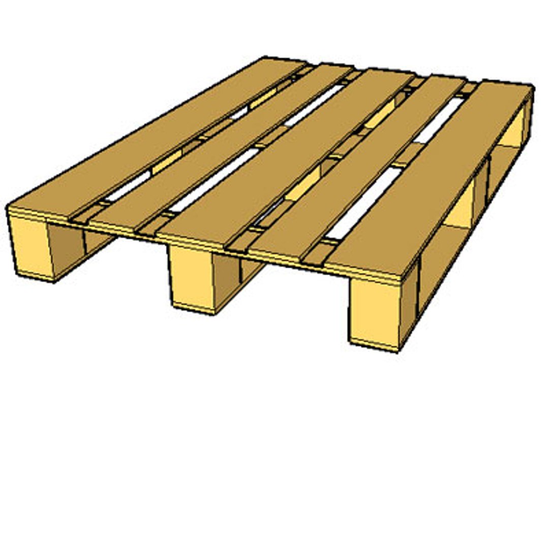 Euro Pallet 3d Model