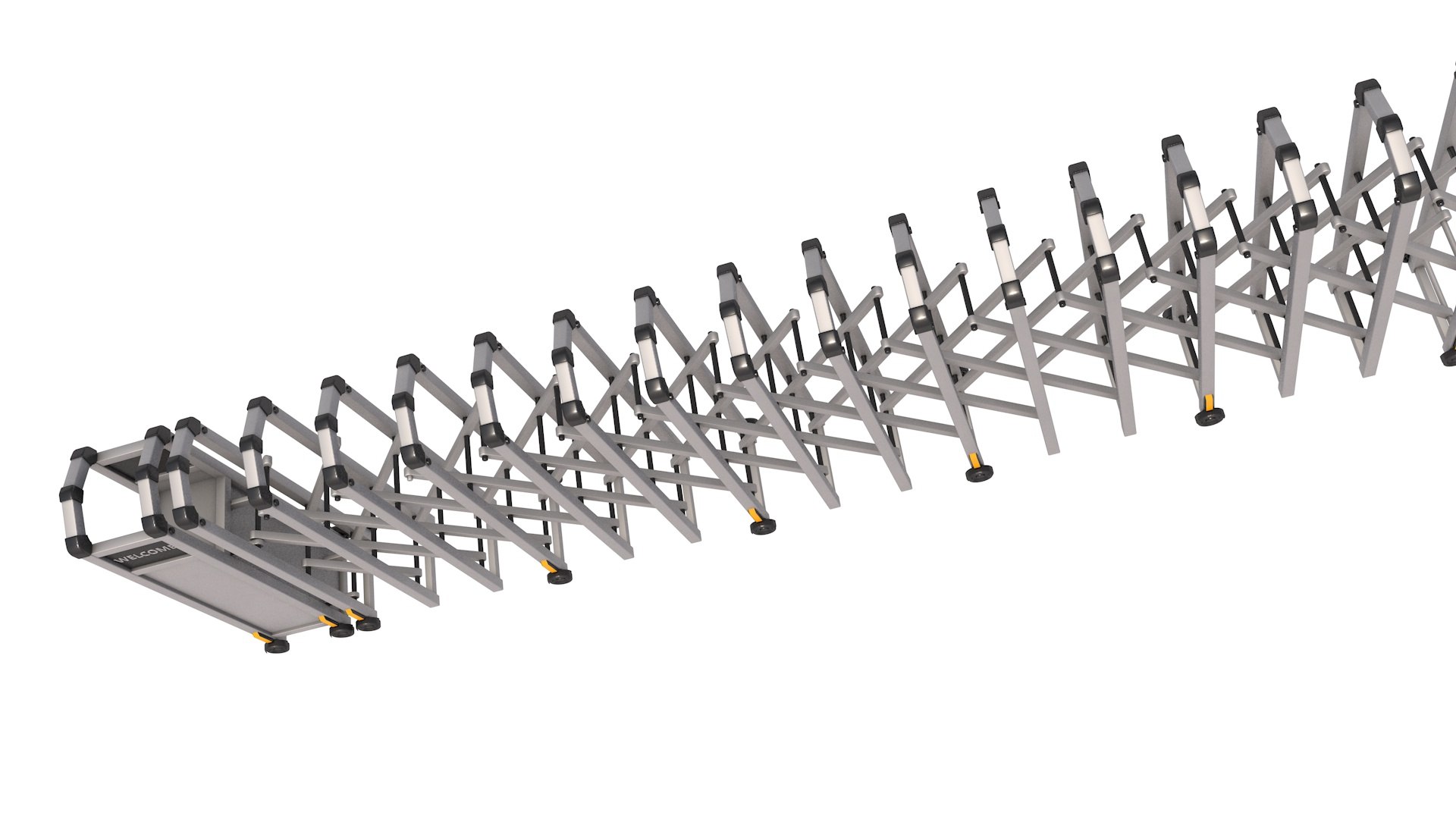 Trackless Retractable Gate 3D - TurboSquid 2293676