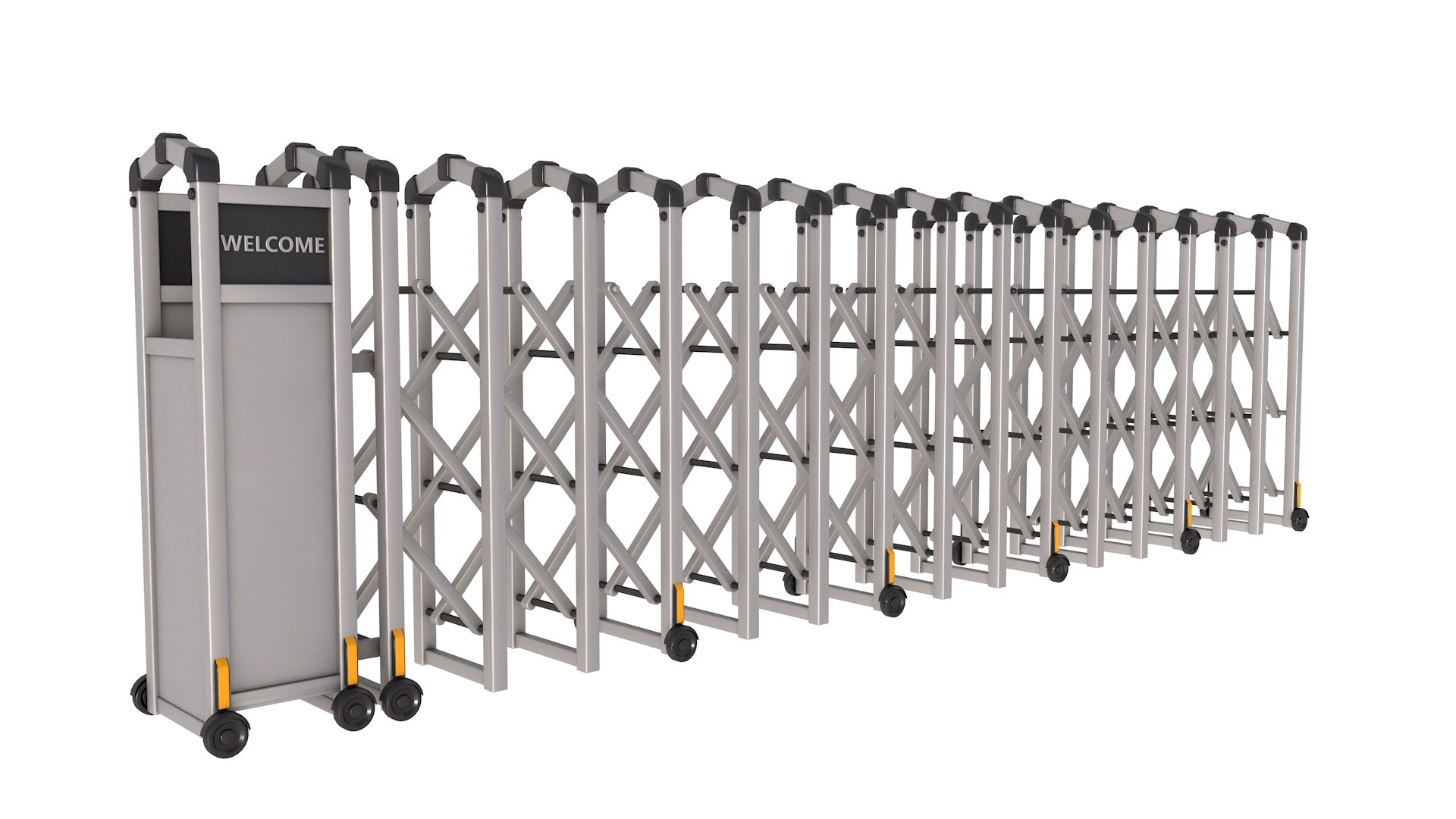 Trackless Retractable Gate 3D - TurboSquid 2293676