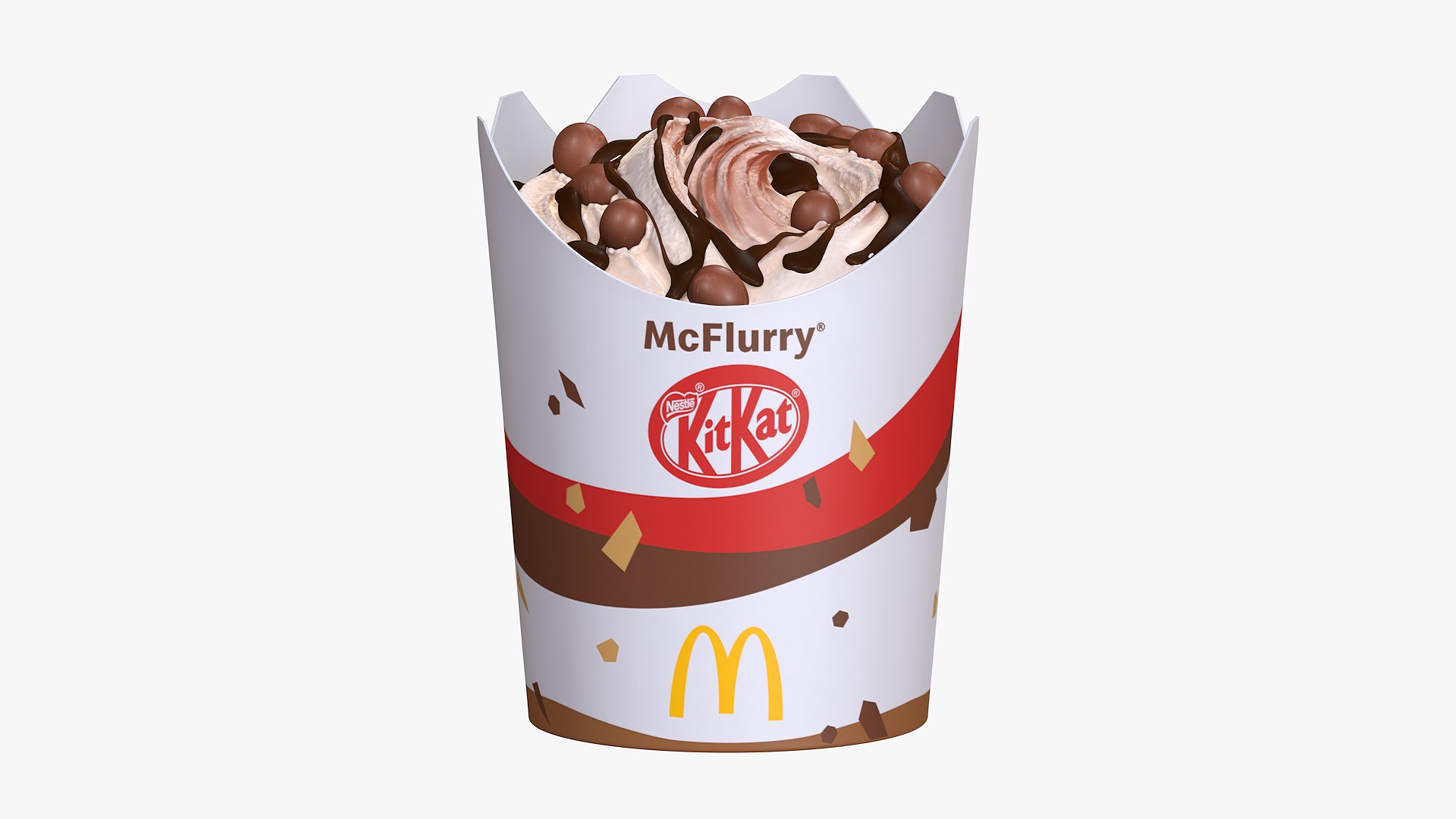McFlurry KitKat Icecream Chocolate Model - TurboSquid 2096505