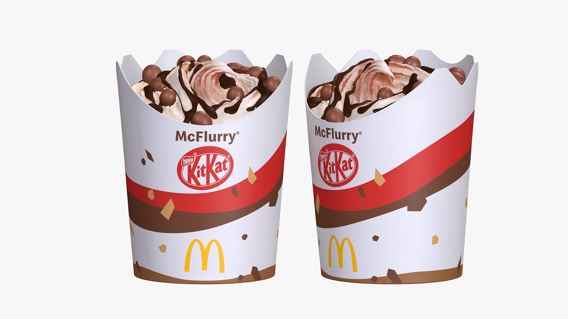 McFlurry KitKat Icecream Chocolate Model - TurboSquid 2096505