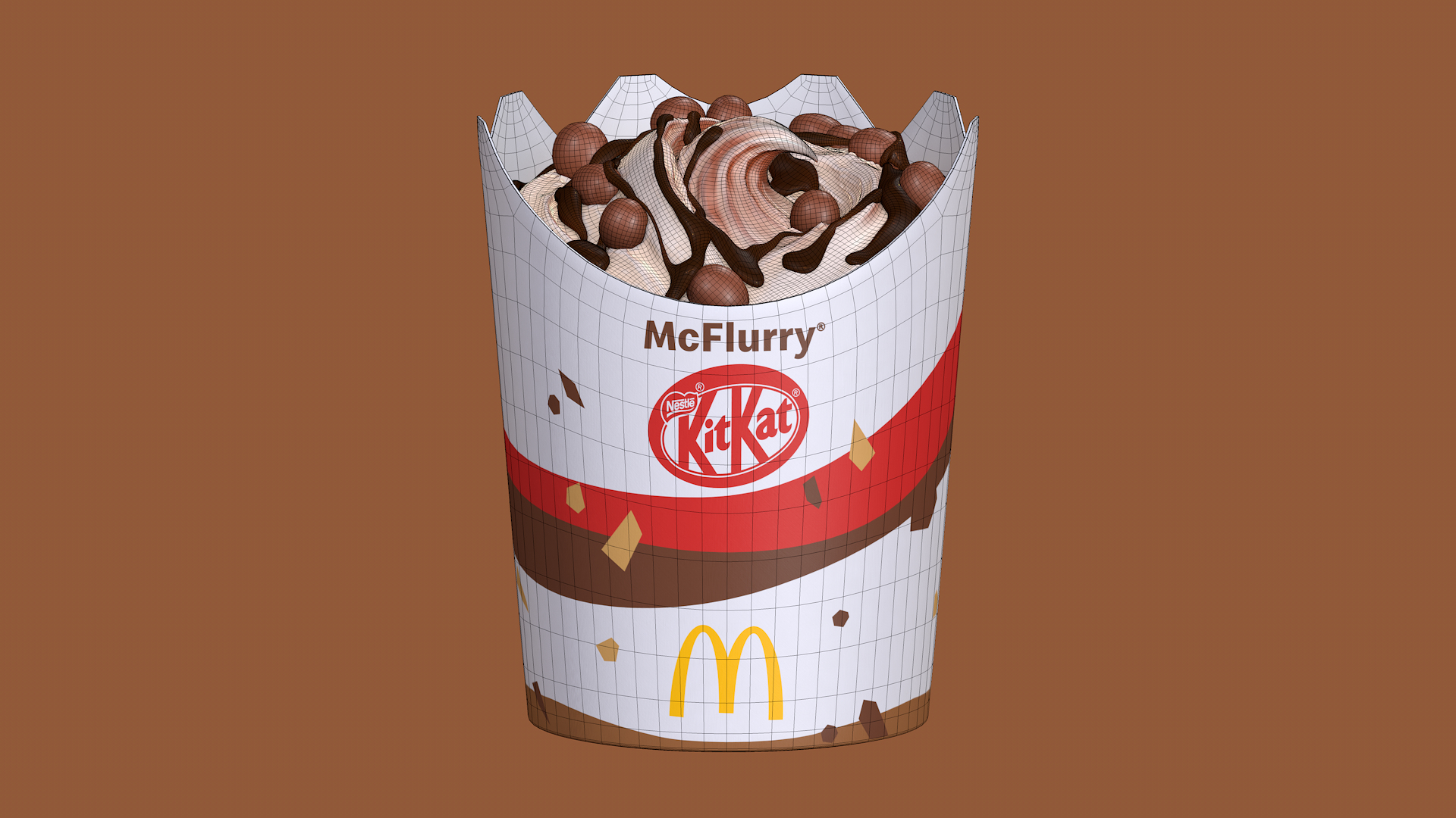 McFlurry KitKat Icecream Chocolate Model - TurboSquid 2096505