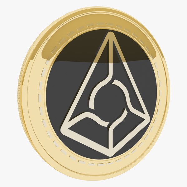 Augur Cryptocurrency Gold Coin model - TurboSquid 1782300