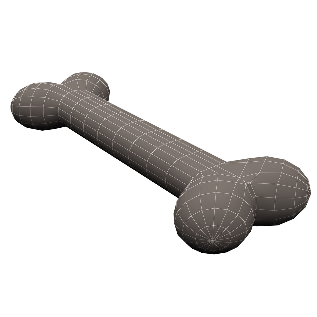 Dog Bone Cartoon 3D Model - TurboSquid 1859575