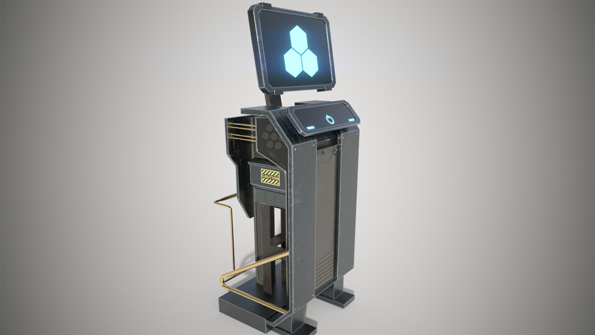 Scifi Terminal Model - TurboSquid 2017221