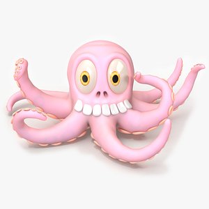 Download Free & Premium Cartoon Octopus 3D Models | TurboSquid