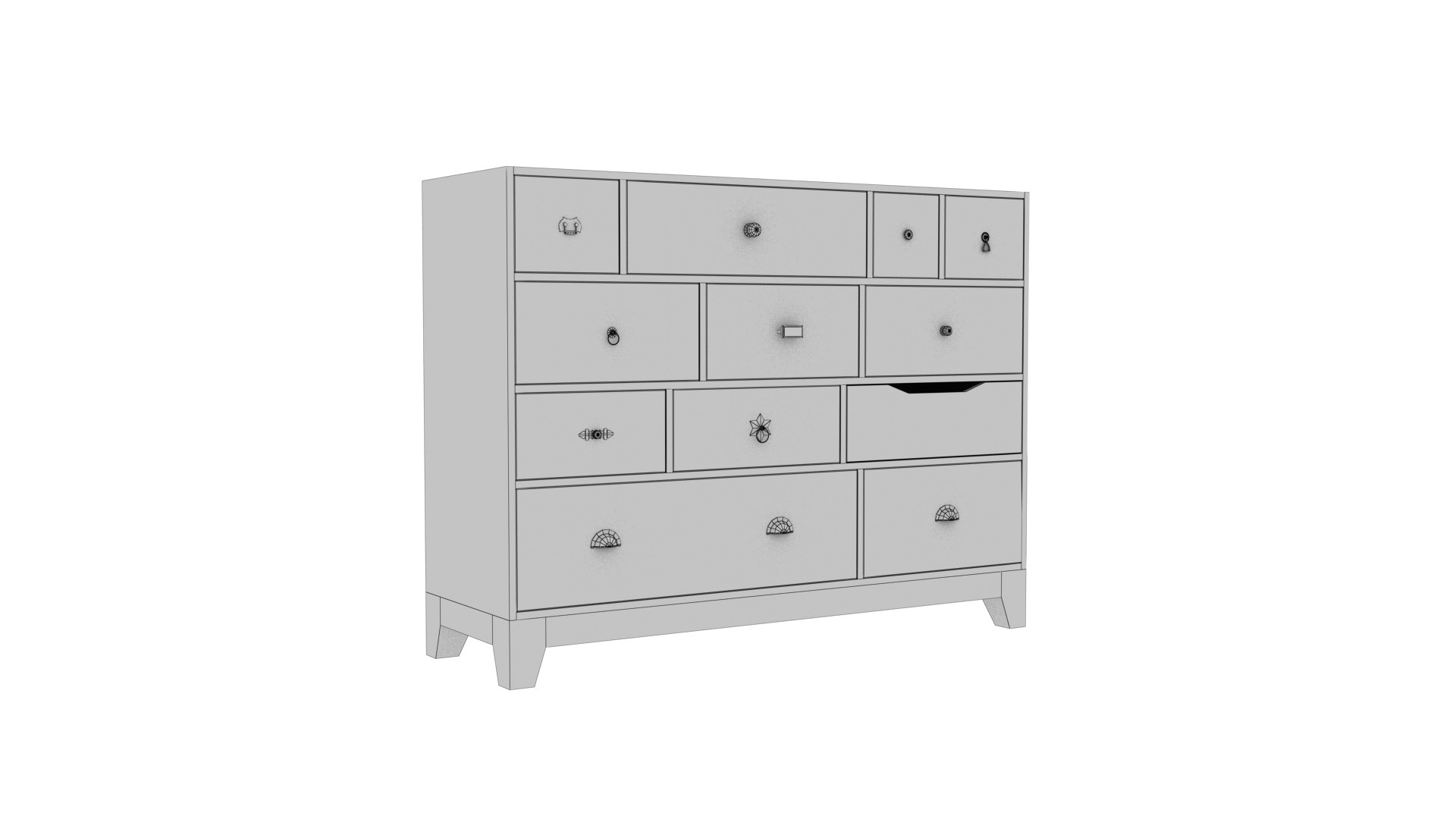 3D Model CHEST DRAWER - TurboSquid 2437028