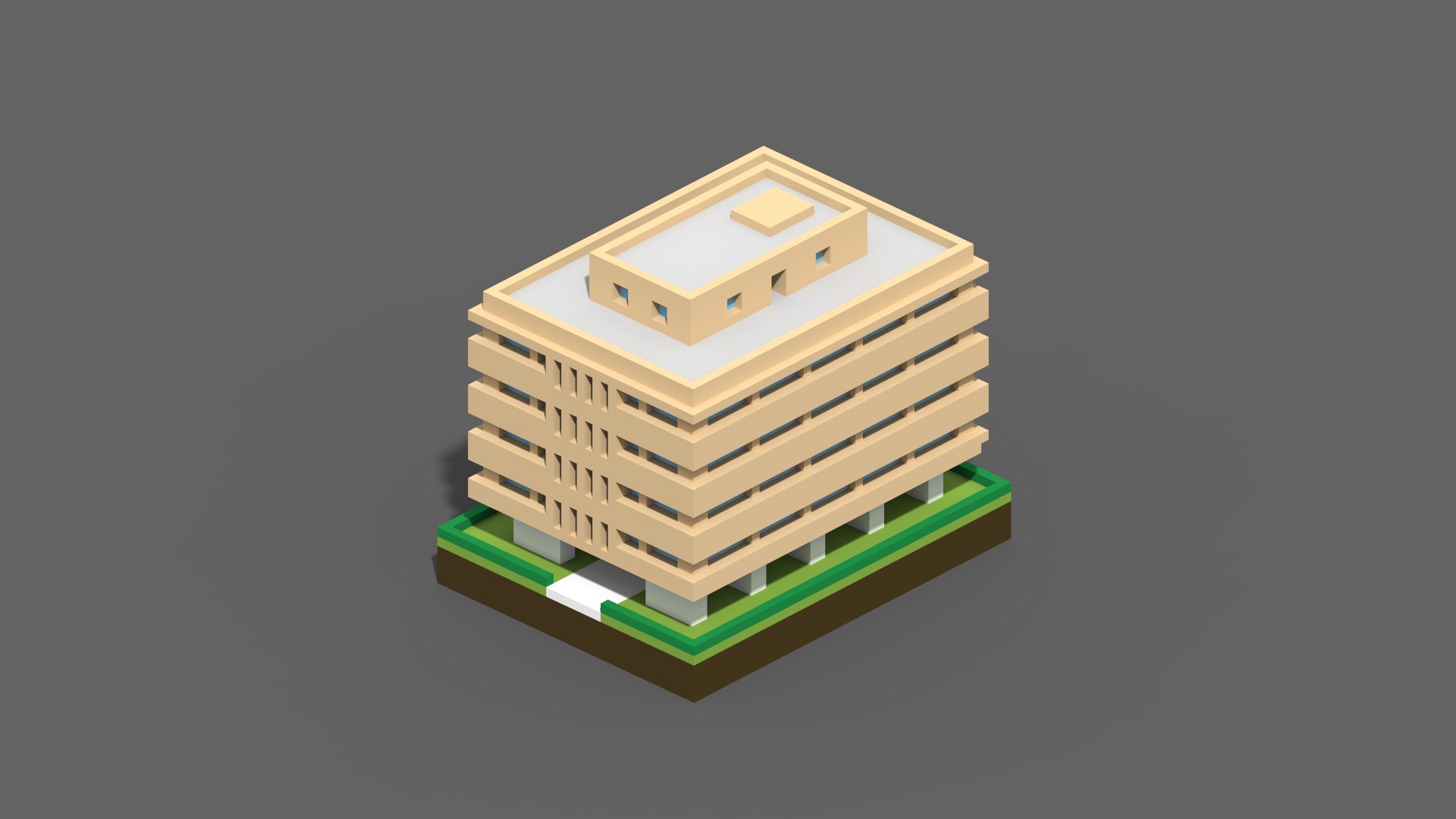 Voxel City Buildings 3D Model - TurboSquid 1275858